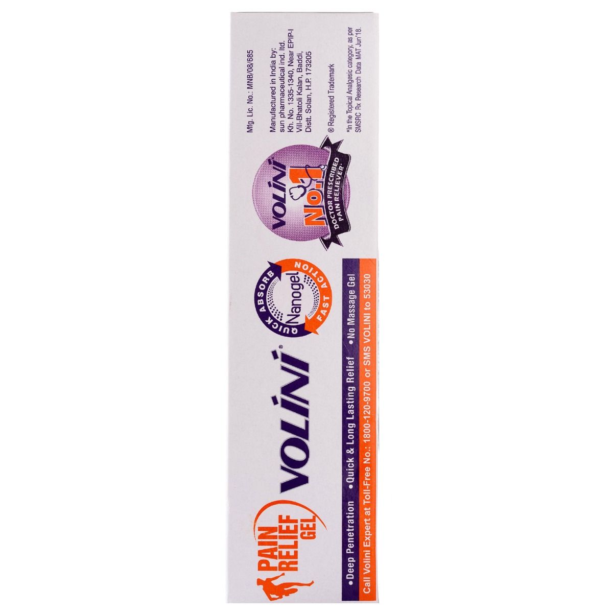 Volini Pain Relief Gel 75 gm Price, Uses, Side Effects, Composition ...