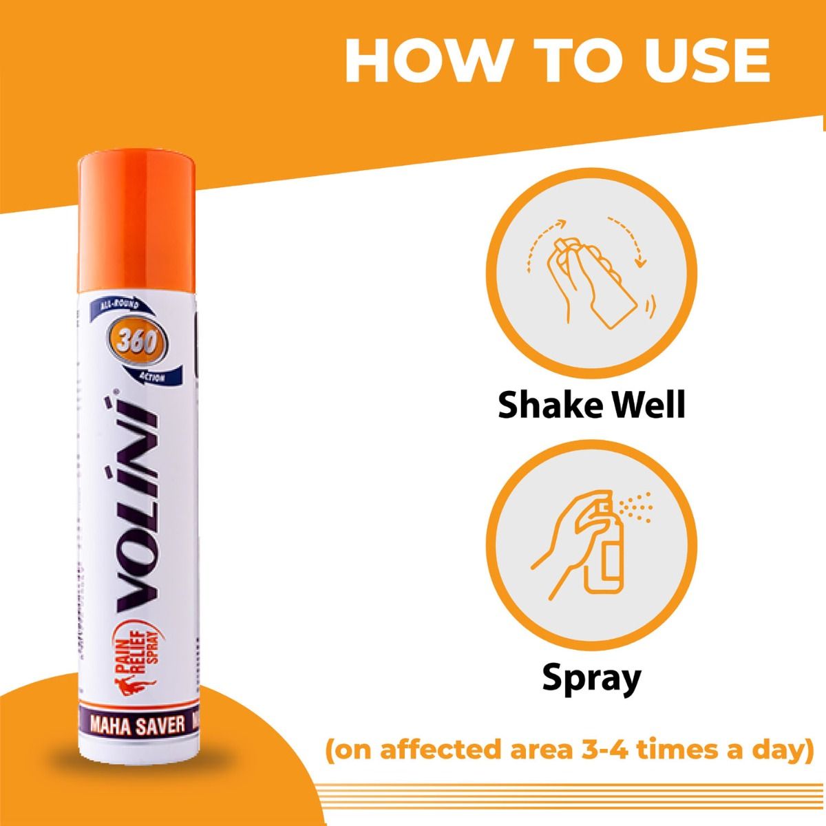 Volini Pain Relief Spray, 100 gm Price, Uses, Side Effects, Composition ...