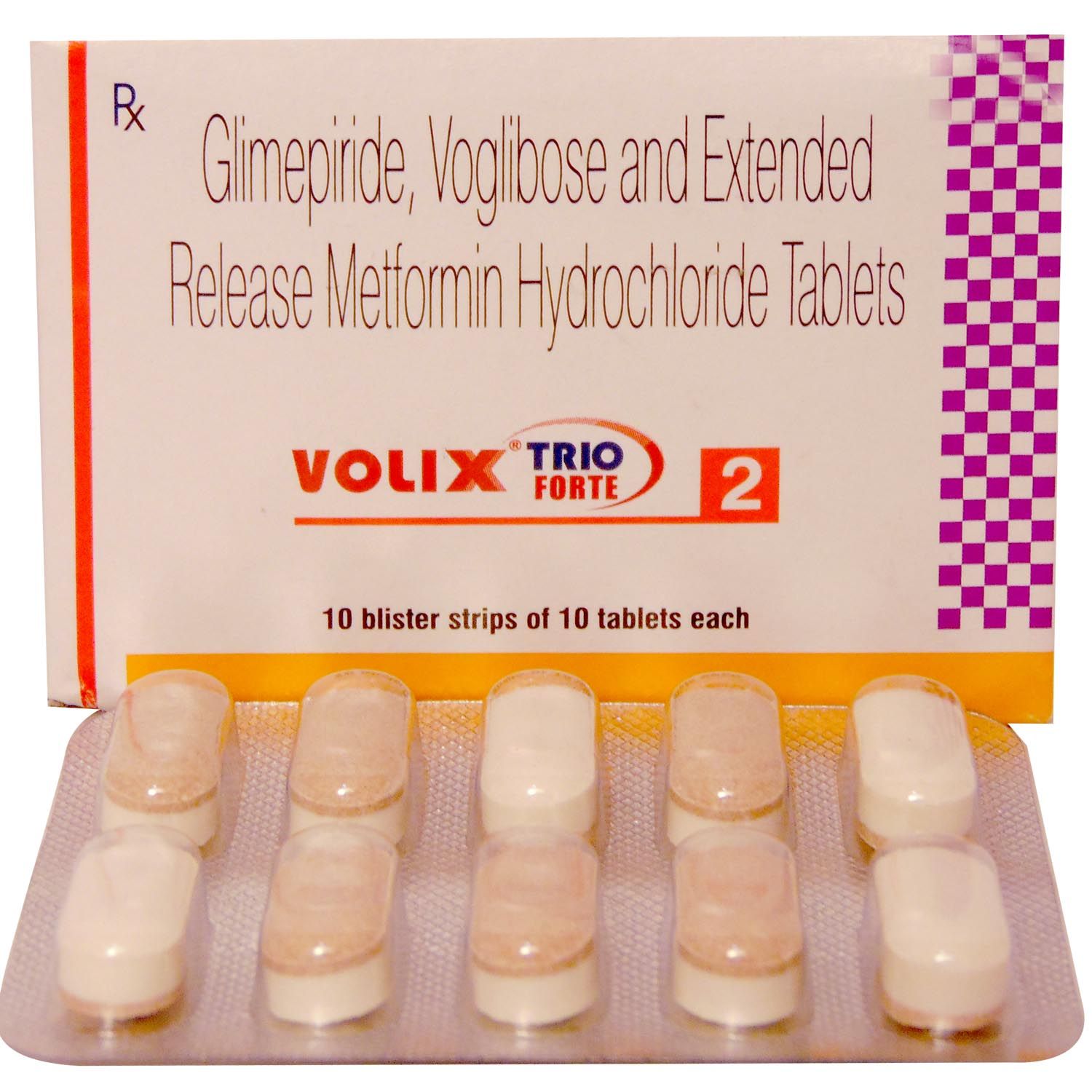 Volix Trio Forte 2 Tablet 10's Price, Uses, Side Effects, Composition ...