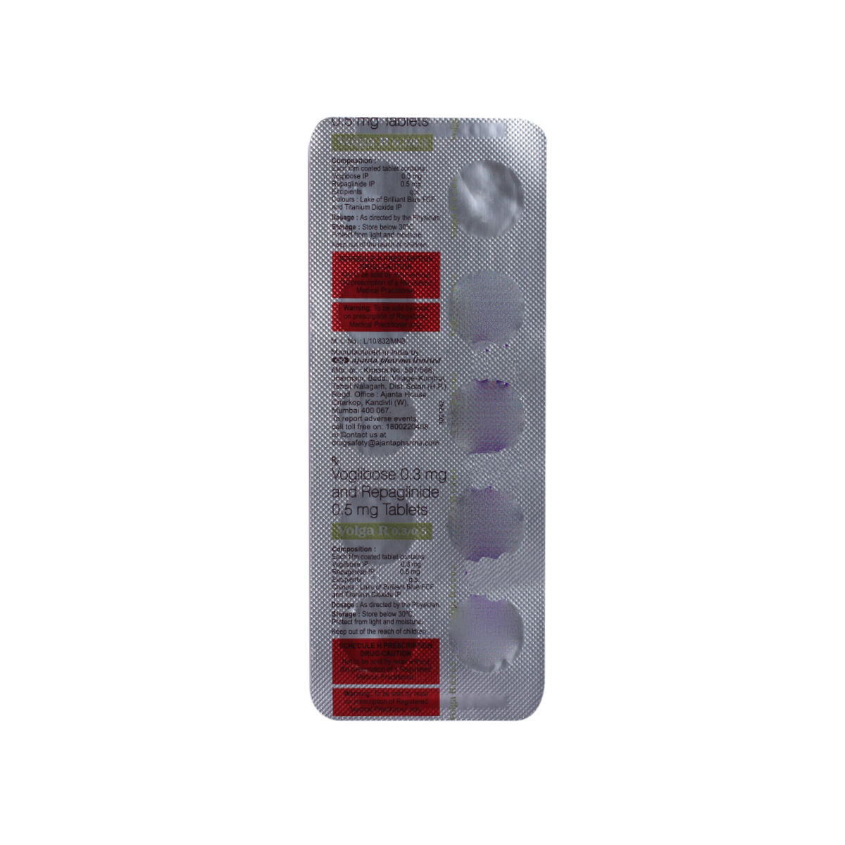 Volga R 0.5/0.3 mg Tablet 10's Price, Uses, Side Effects, Composition ...