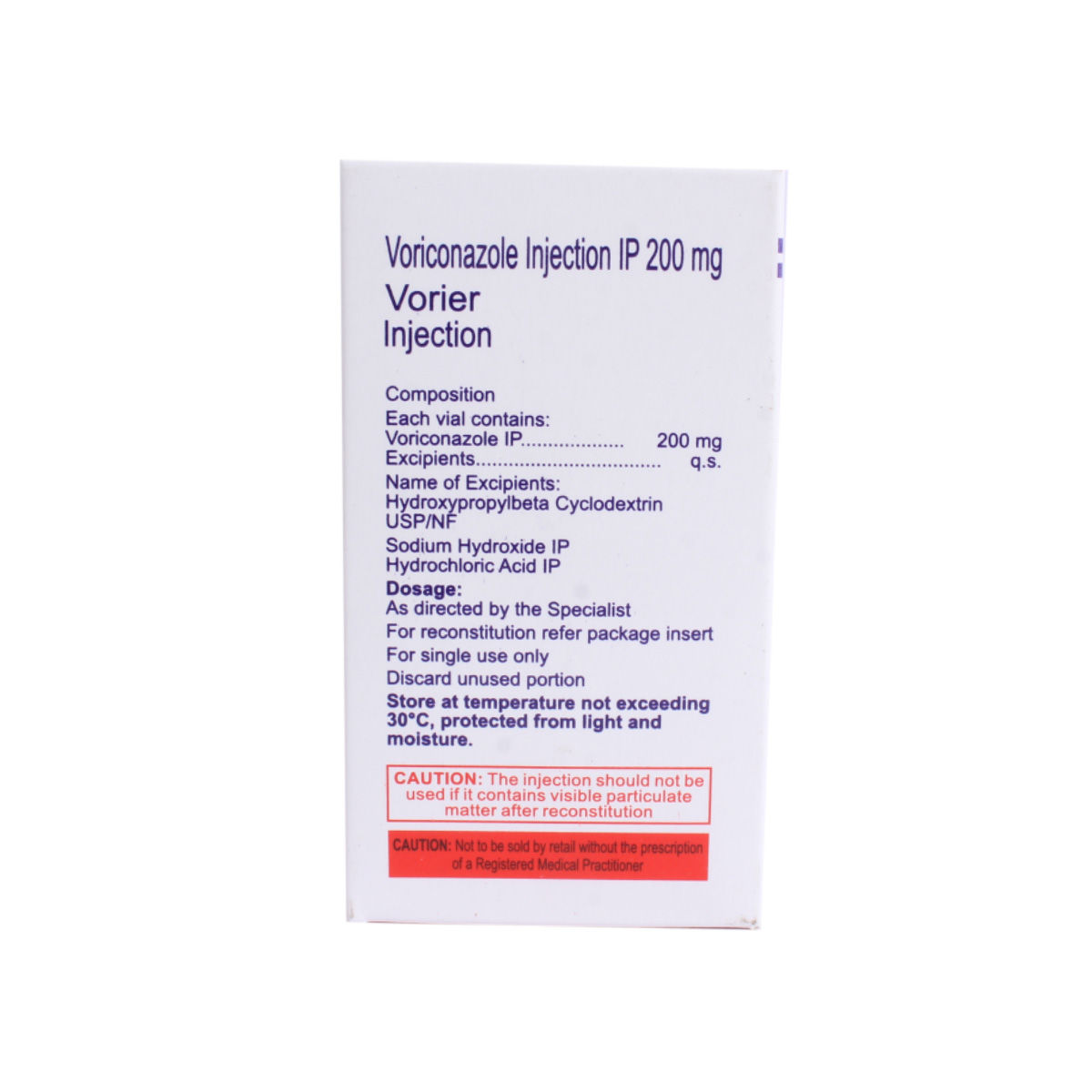 VORIER 200MG INJECTION Price, Uses, Side Effects, Composition - Apollo ...