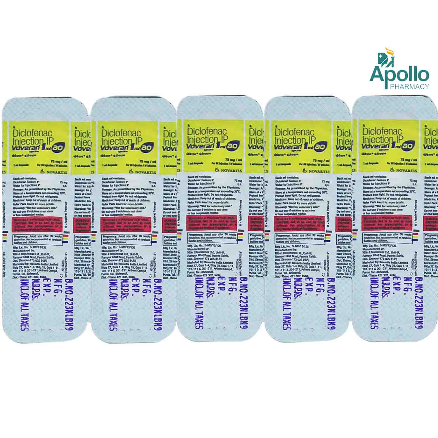 Voveran AQ Injection 1 ml Price, Uses, Side Effects, Composition ...