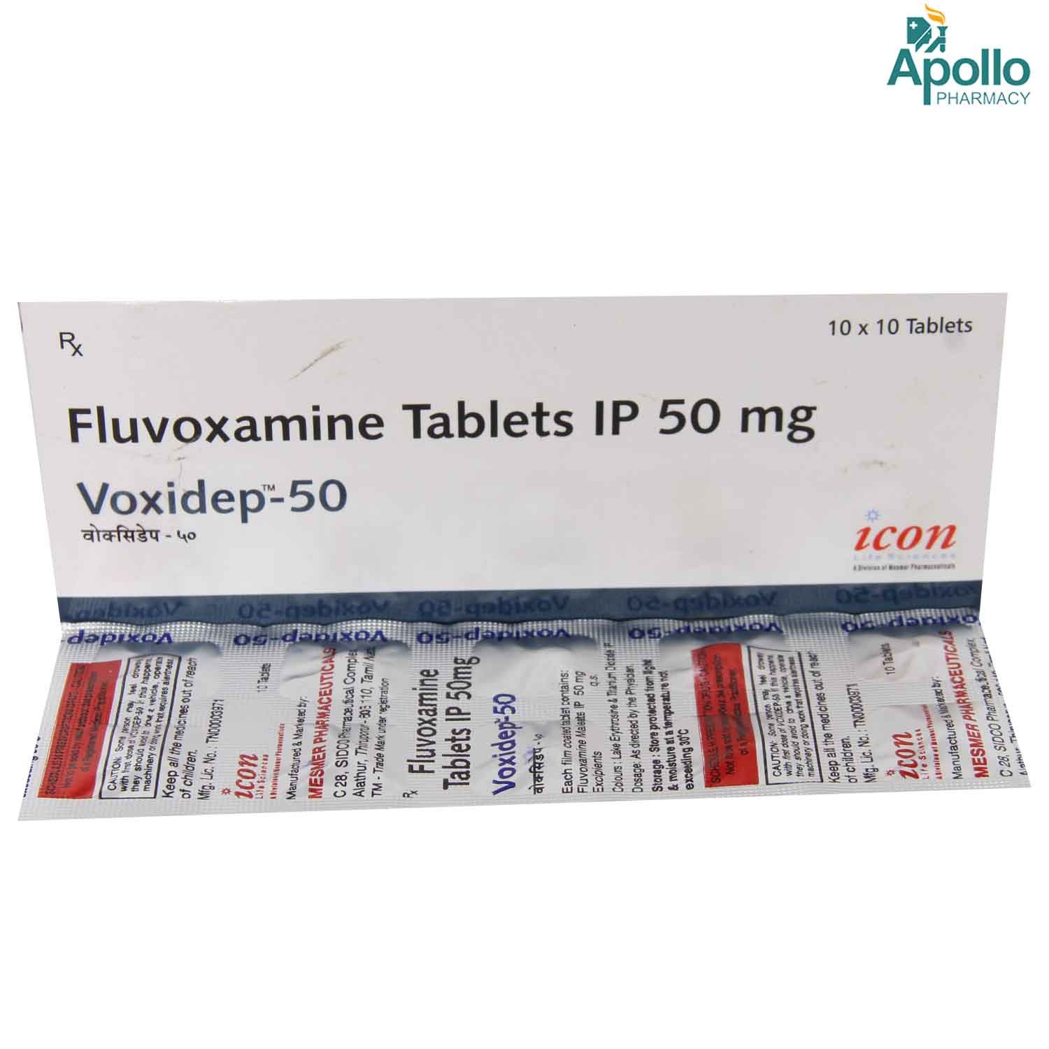 VOXIDEP 50MG TABLET Price, Uses, Side Effects, Composition - Apollo ...