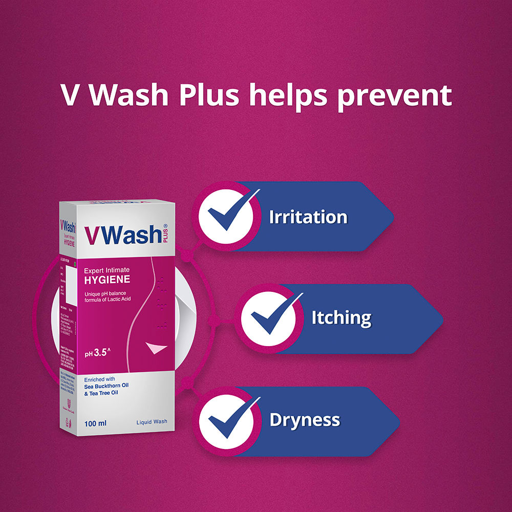 Vwash Plus pH 3.5 Expert Intimate Hygiene Wash, 350 ml Price, Uses ...