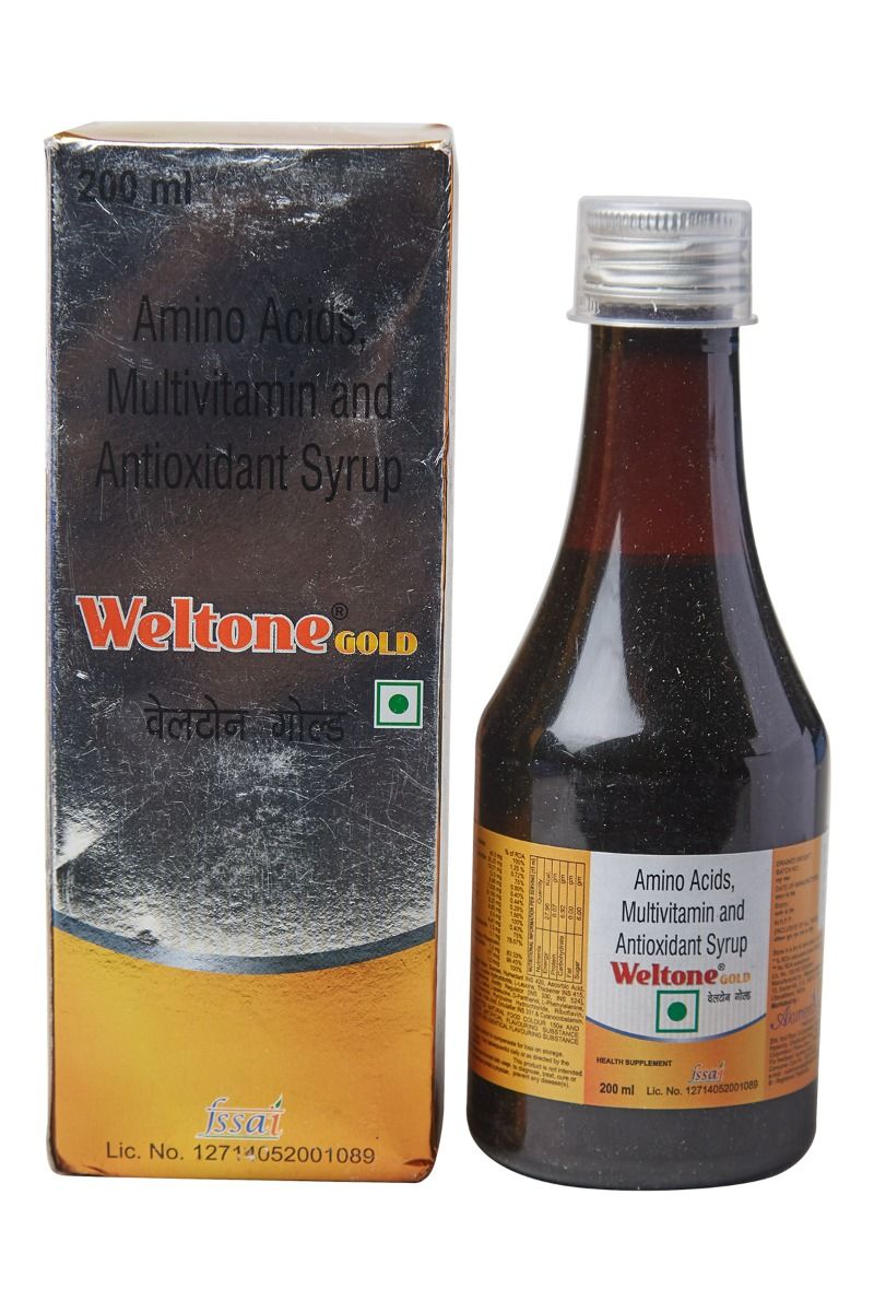 Weltone Gold Syrup 200 ml Price, Uses, Side Effects, Composition ...
