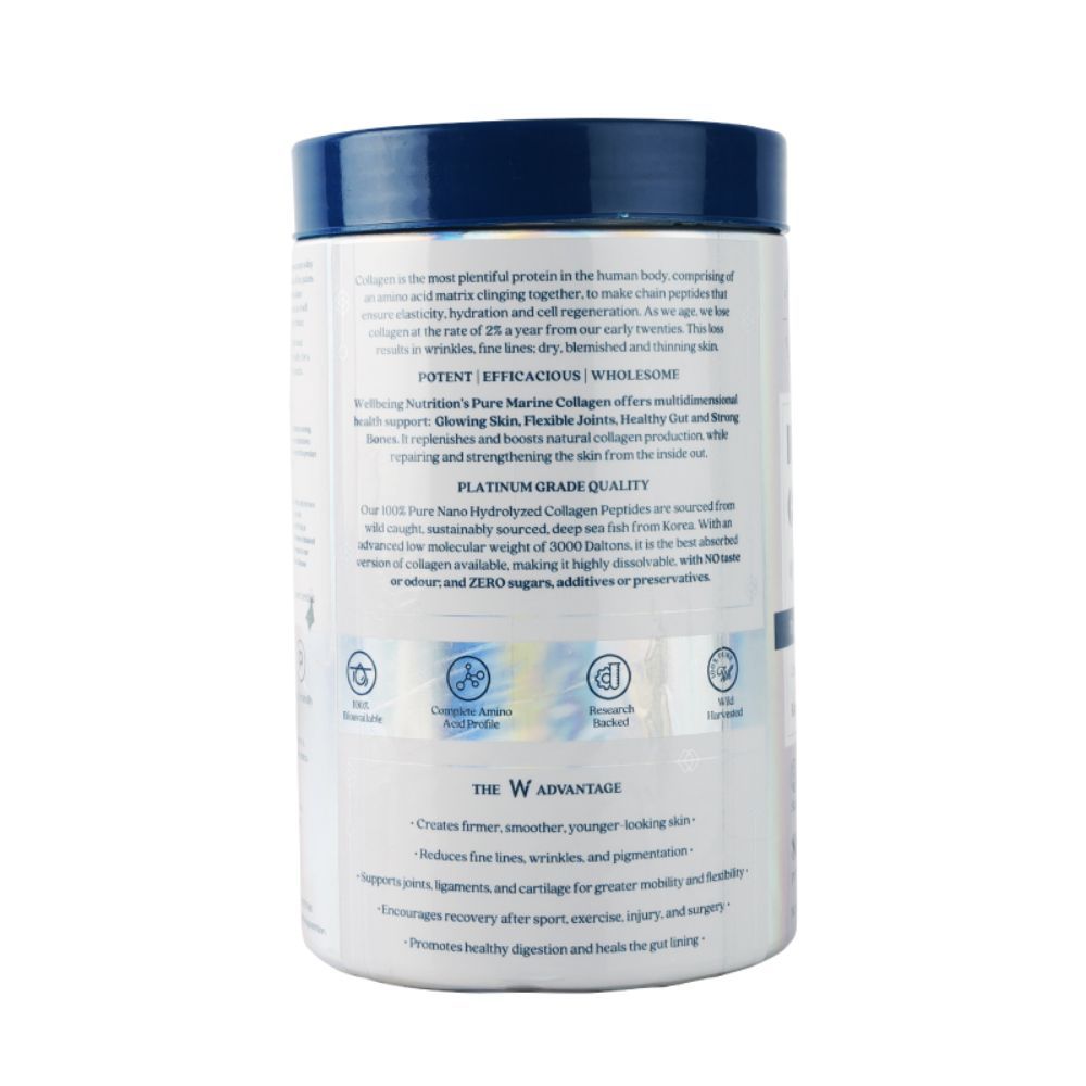 Wellbeing Nutrition Marine Collagen 8000 mg Powder, 200 gm Price, Uses ...