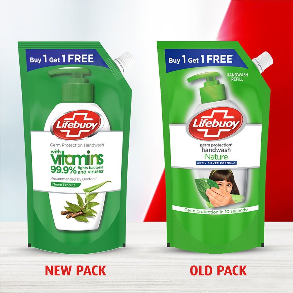 Lifebuoy Nature Activ Silver Formula Germ Protection Handwash, 750 ml ...