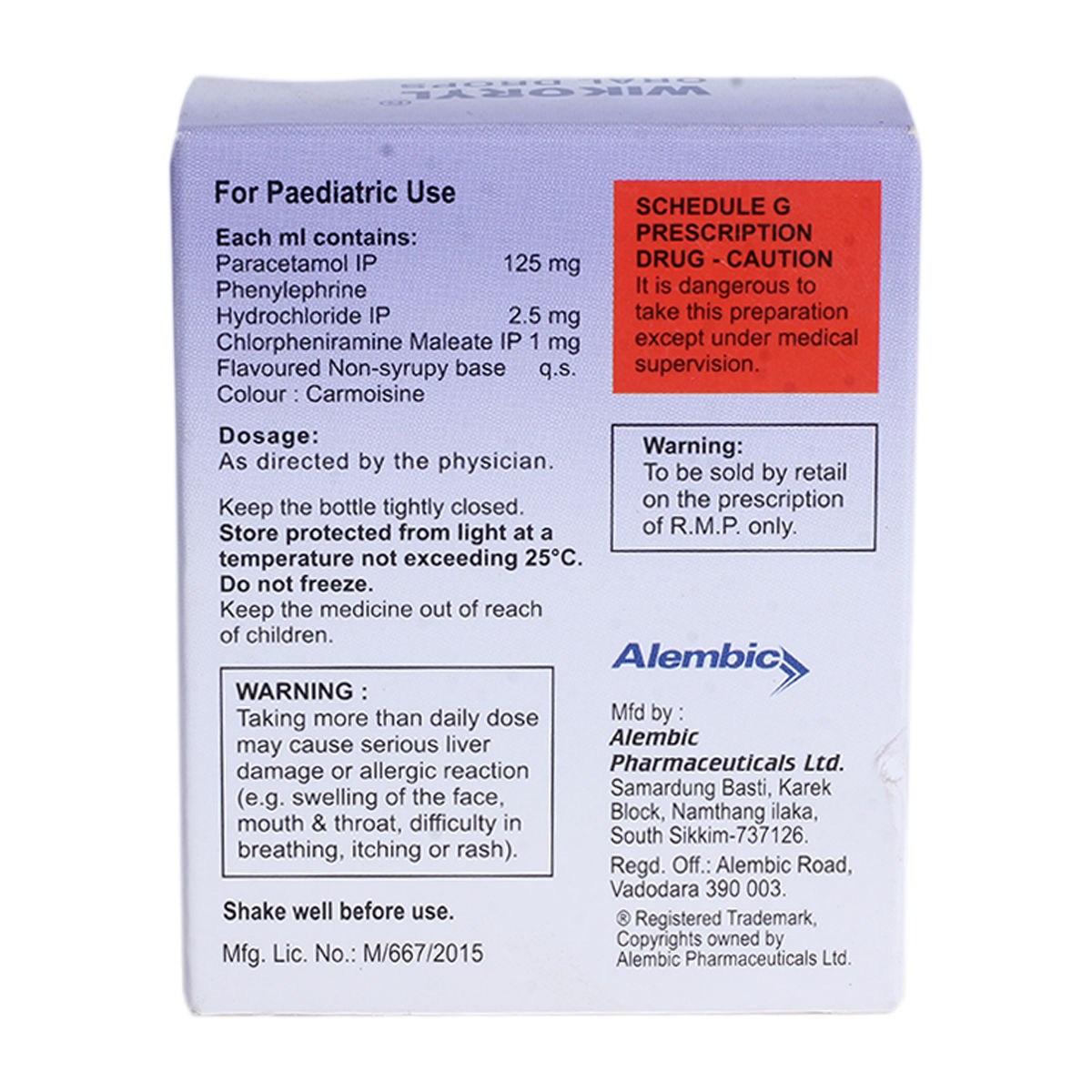 Wikoryl Oral Drops 15 ml Price, Uses, Side Effects, Composition ...