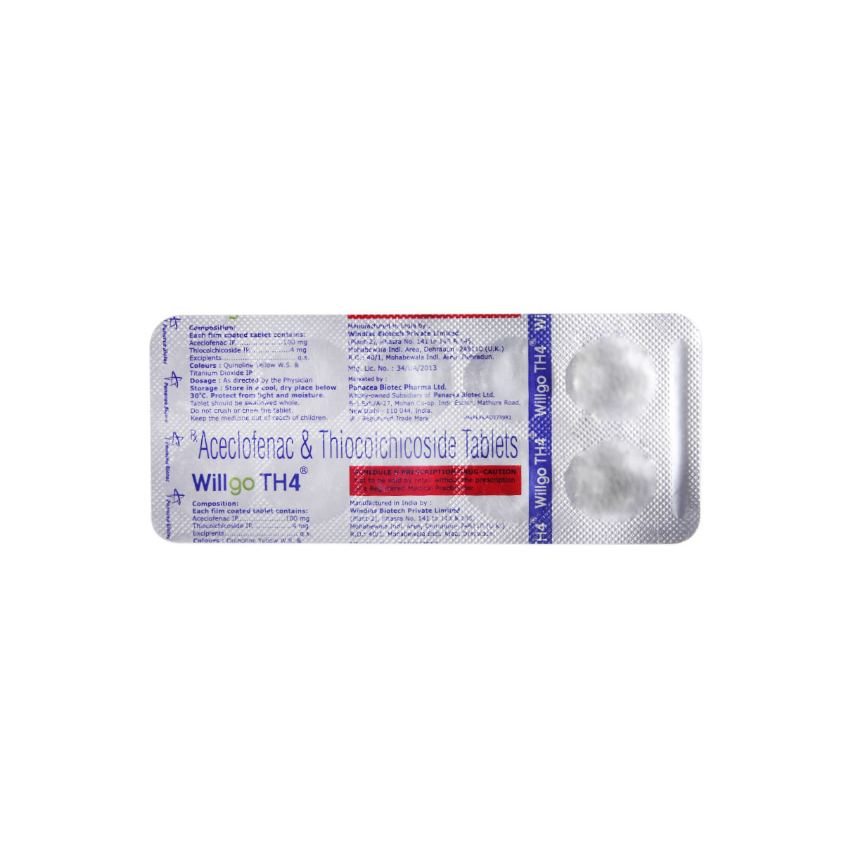 WILLGO TH 4MG TABLET 10'S Price, Uses, Side Effects, Composition ...