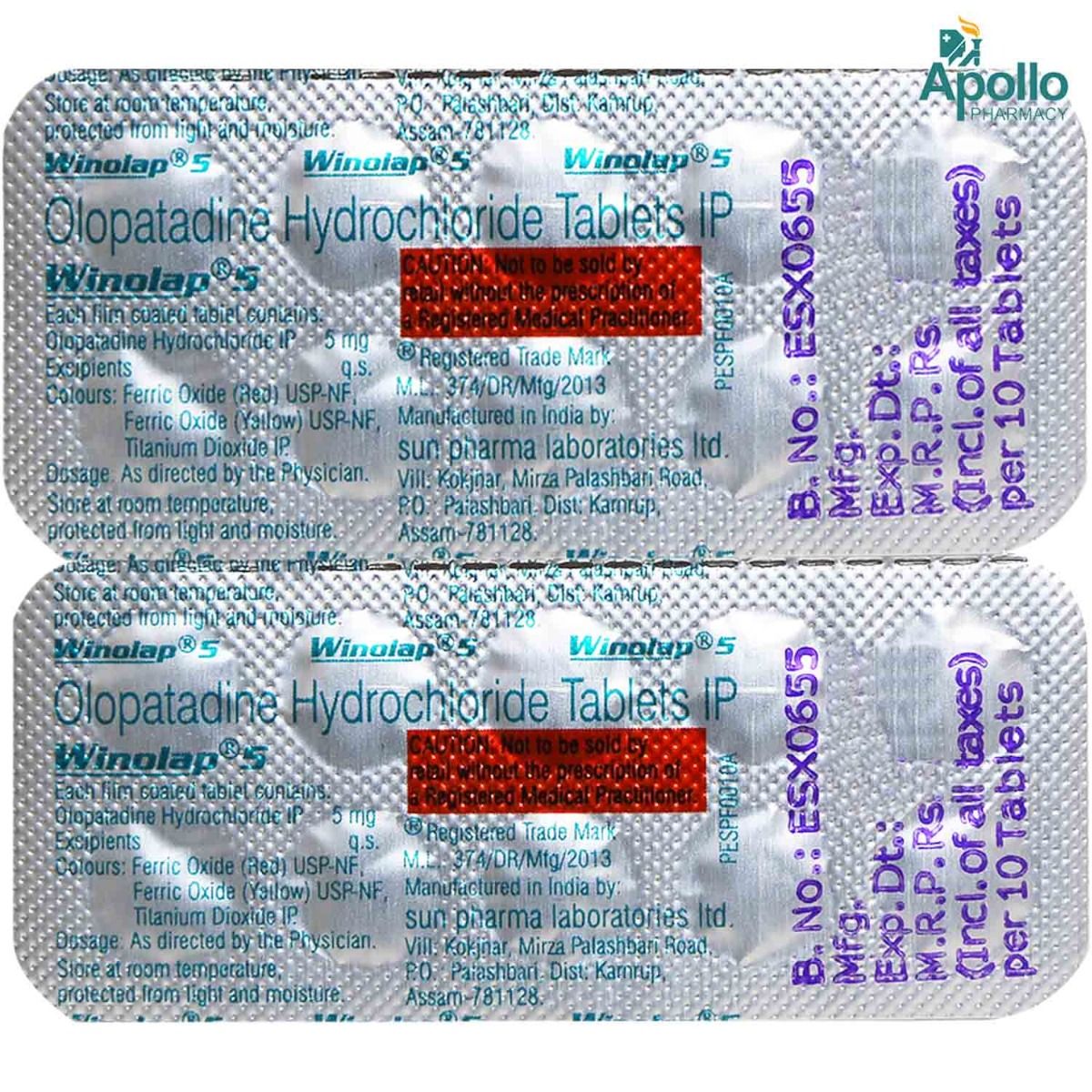 Winolap 5 Tablet 10's Price, Uses, Side Effects, Composition - Apollo ...