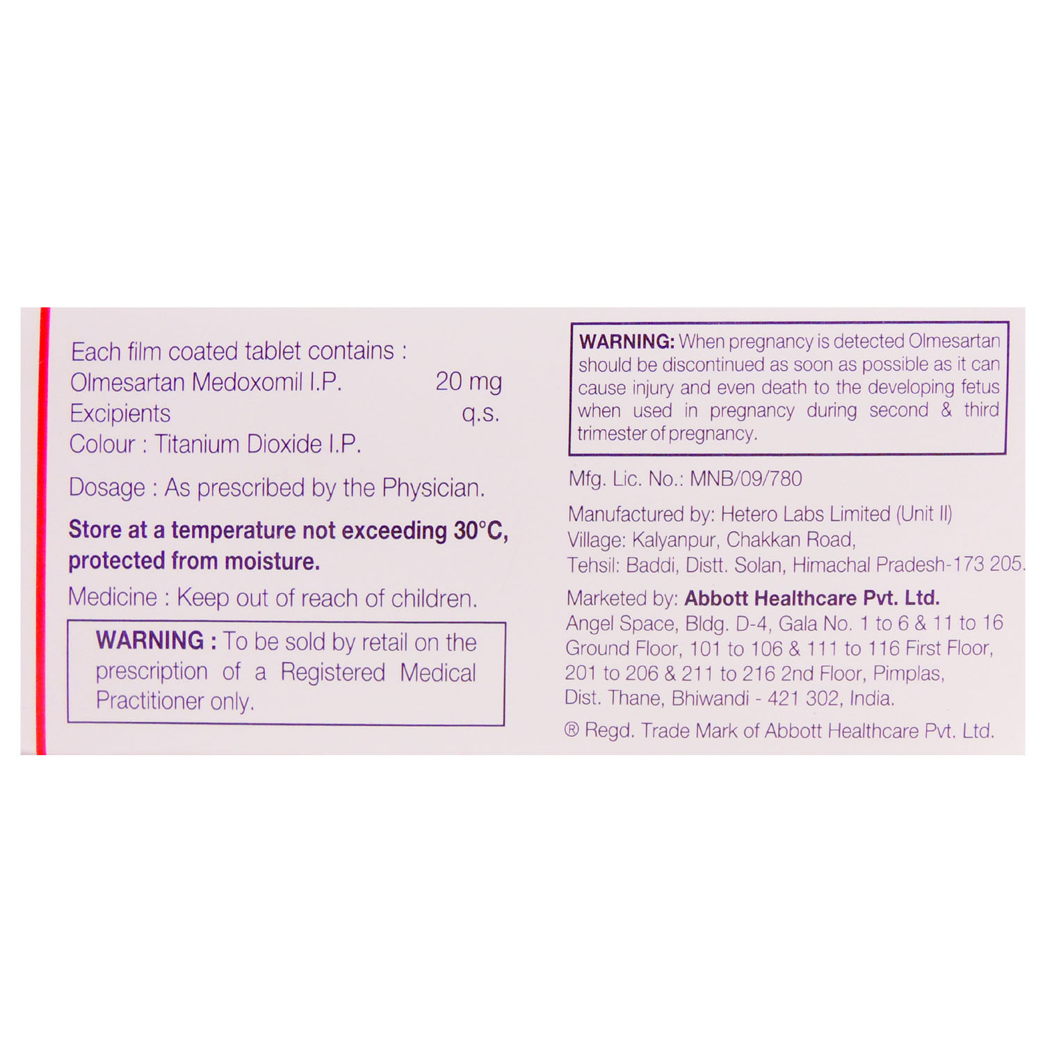 WINBP 20MG TABLET Price, Uses, Side Effects, Composition - Apollo Pharmacy