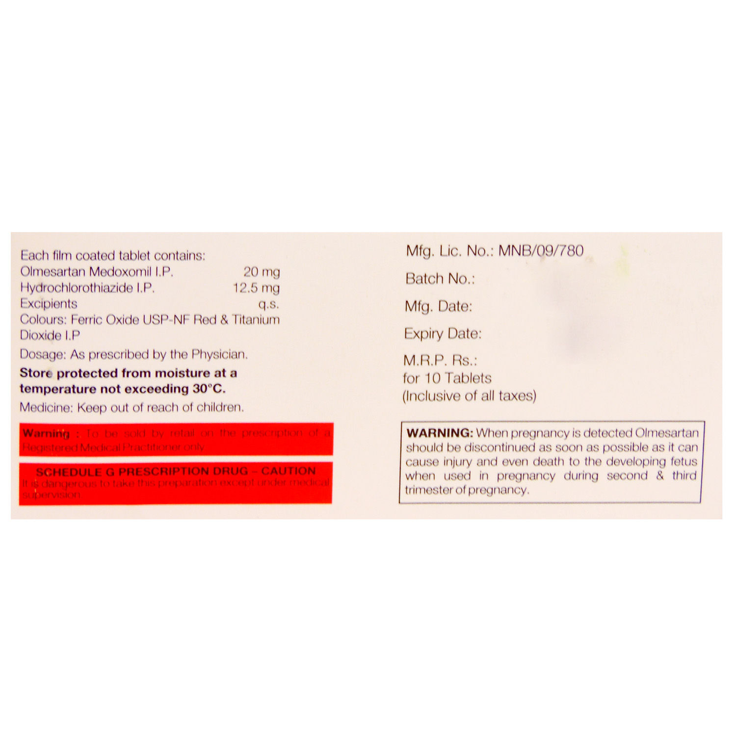 Winbp 20 H Tablet 10's Price, Uses, Side Effects, Composition - Apollo ...