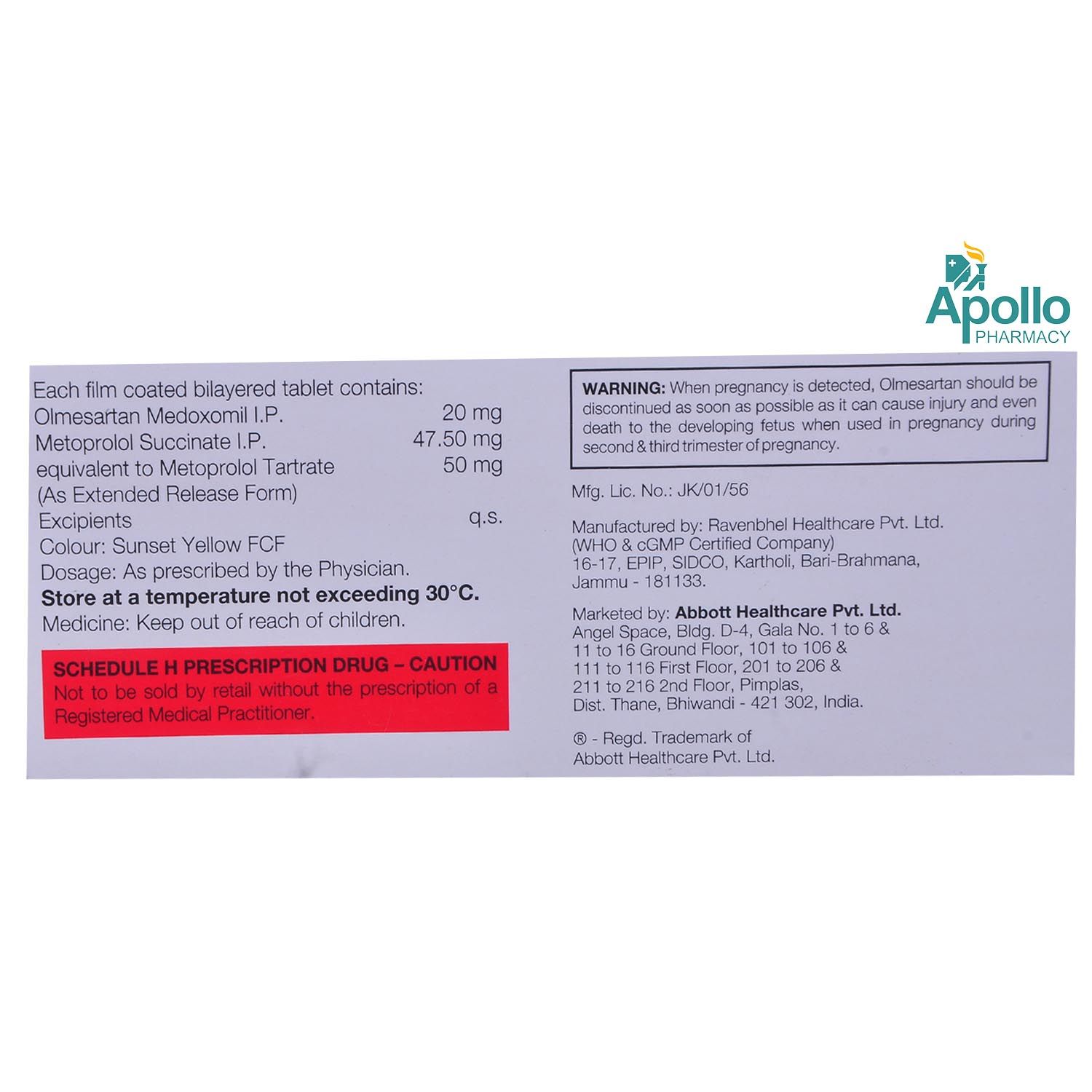 Winbp MT 50 Tablet 10's Price, Uses, Side Effects, Composition - Apollo ...