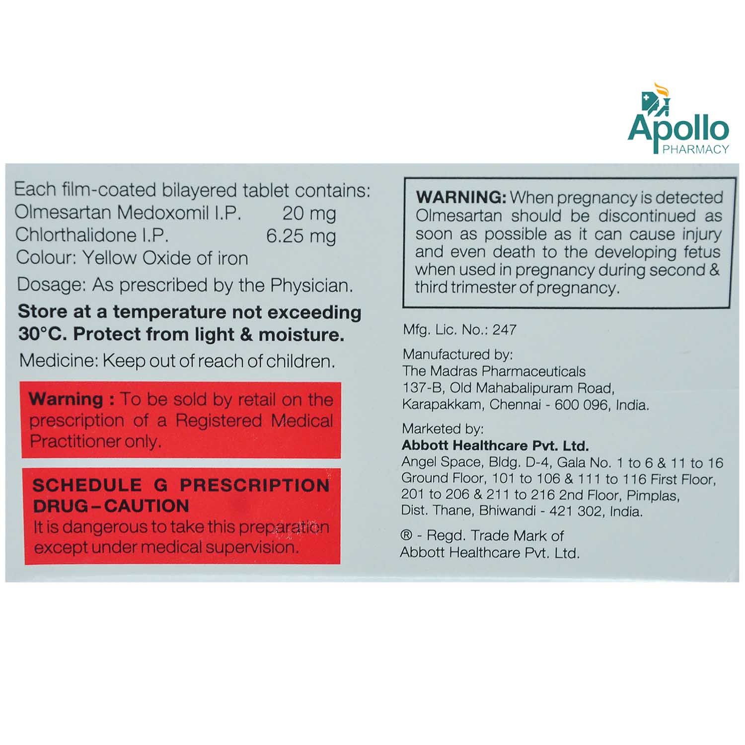 WIN BP CT 20MG/6.25MG TABLET Price, Uses, Side Effects, Composition ...