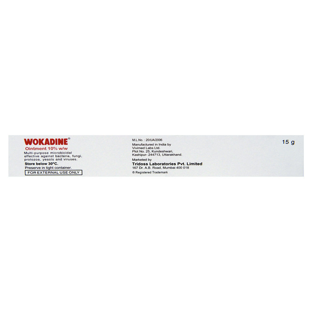 Wokadine 10% Ointment 15 gm Price, Uses, Side Effects, Composition ...