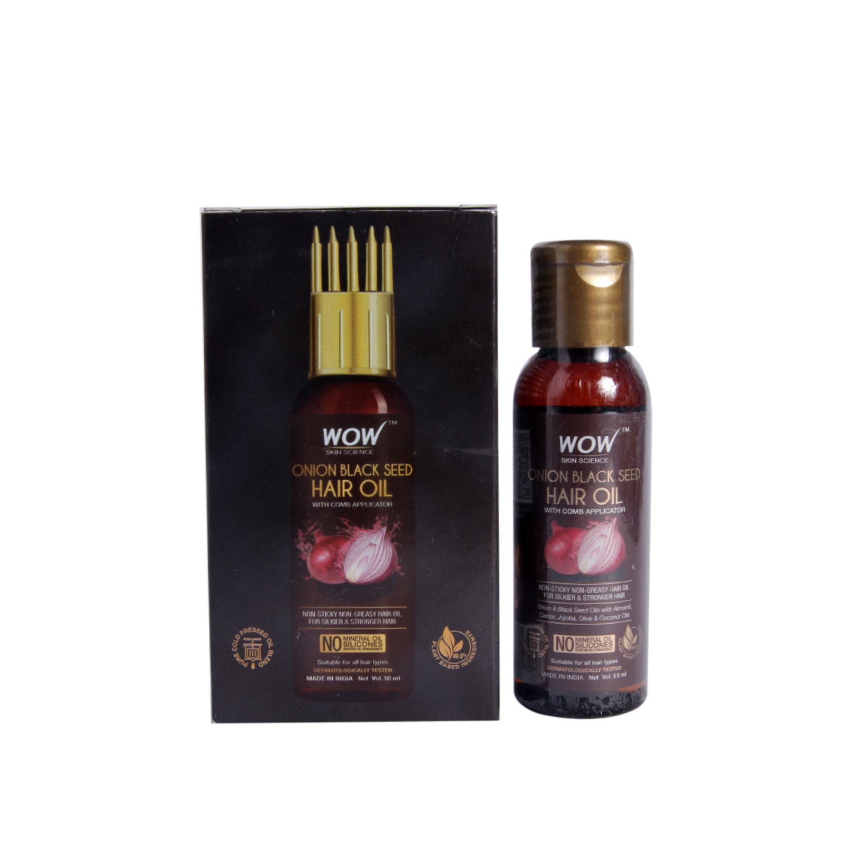 Wow Skin Science Onion Black Seed Hair Oil, 50 ml Price, Uses, Side ...