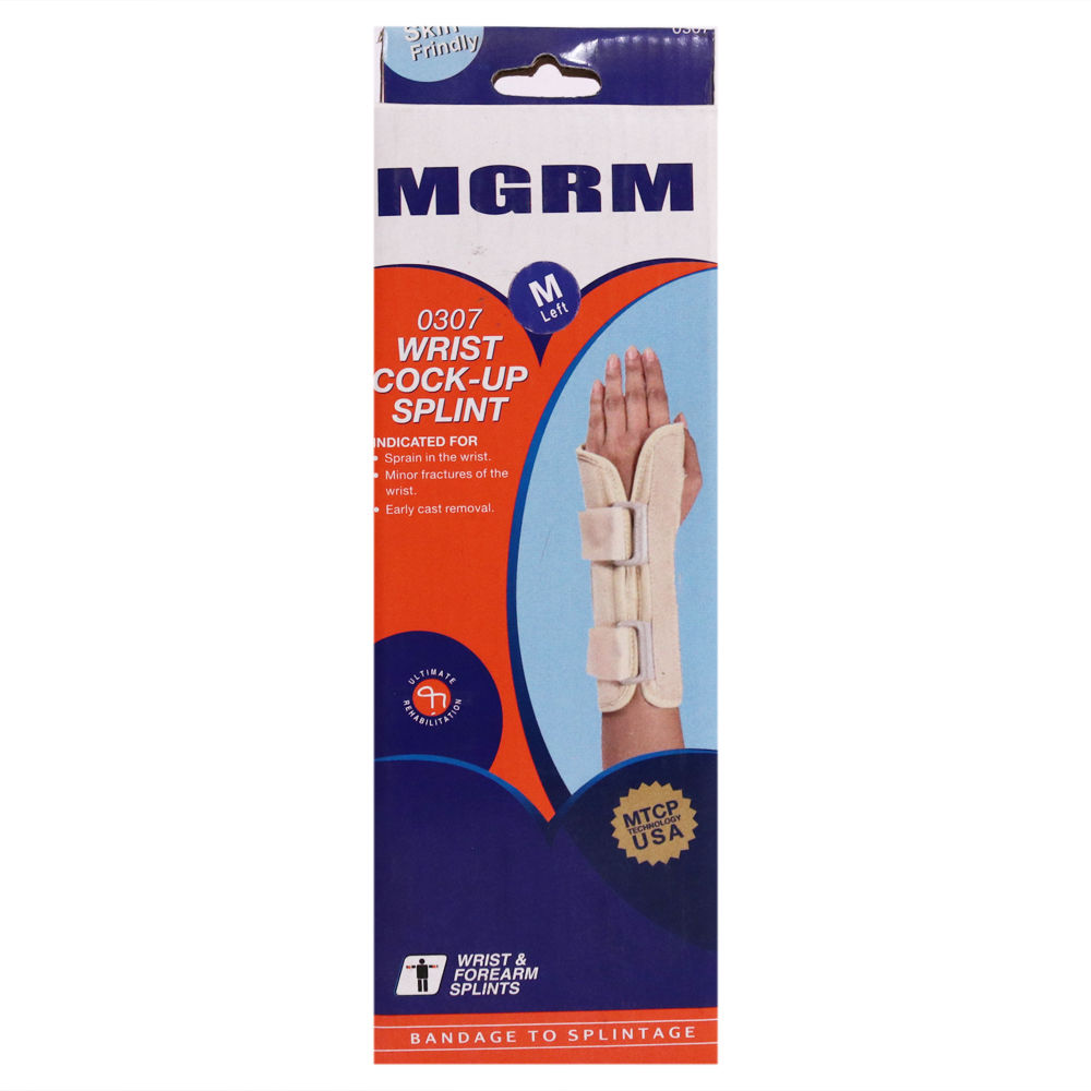 MGRM Wrist Cock Up Splint Right L 0307 Price, Uses, Side Effects ...
