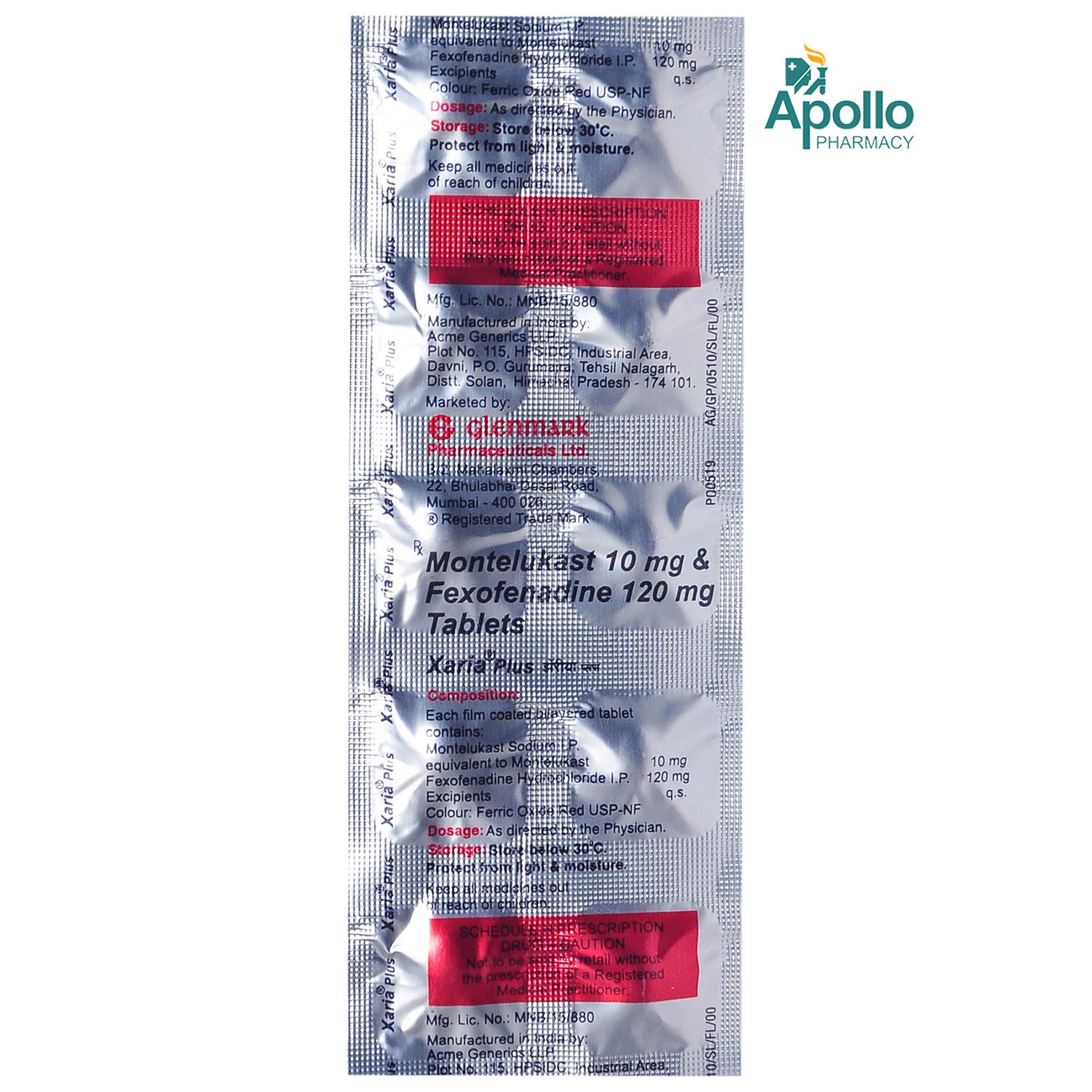 XARIA PLUS TABLET Price, Uses, Side Effects, Composition - Apollo Pharmacy