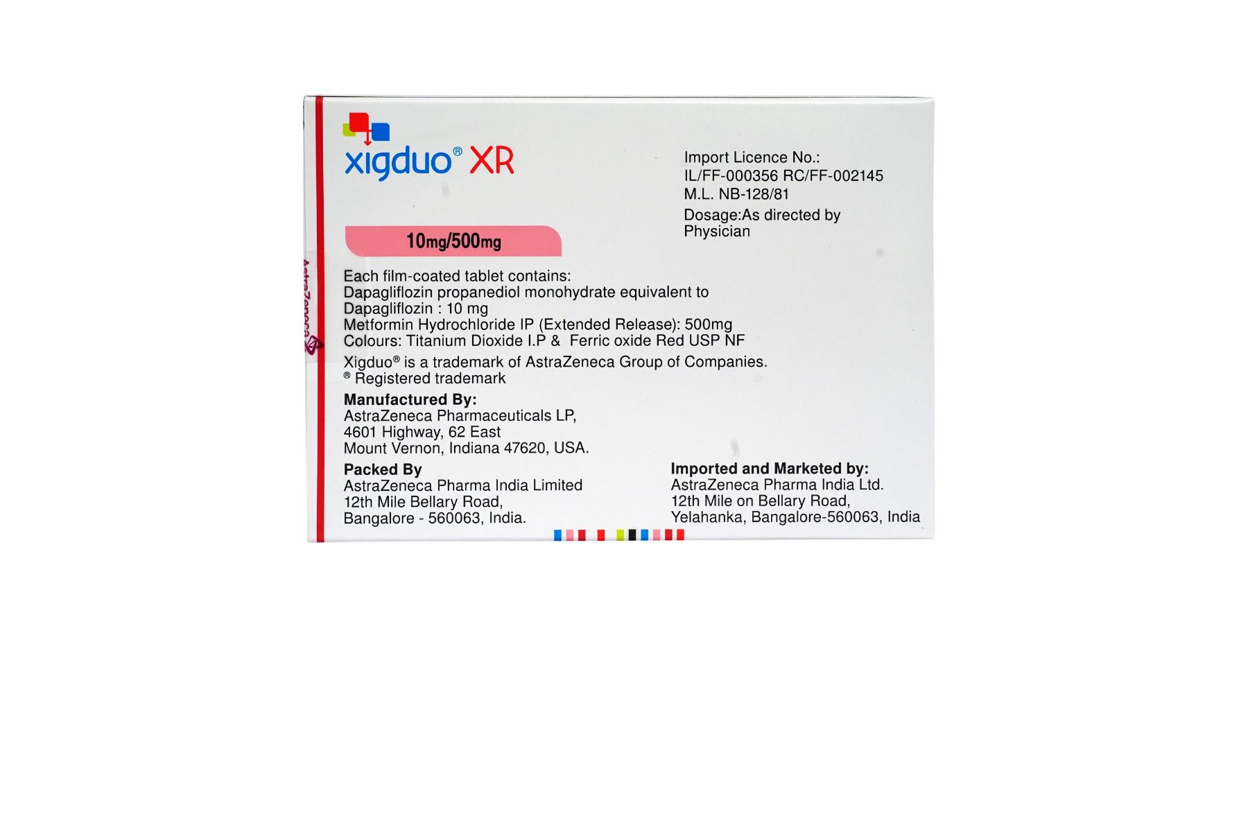 Xigduo XR 10mg/500 mg Tablet 7's Price, Uses, Side Effects, Composition ...