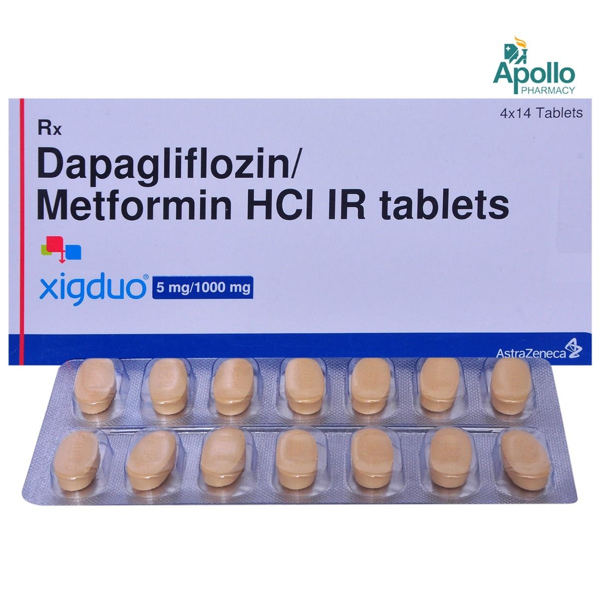 Xigduo 5 mg/1000 mg Tablet 14's Price, Uses, Side Effects, Composition ...