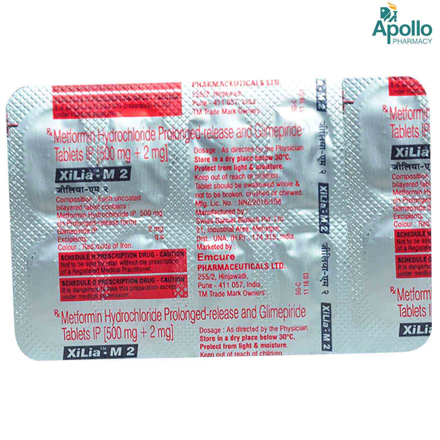 Xilia-M 2 Tablet 10's Price, Uses, Side Effects, Composition - Apollo ...