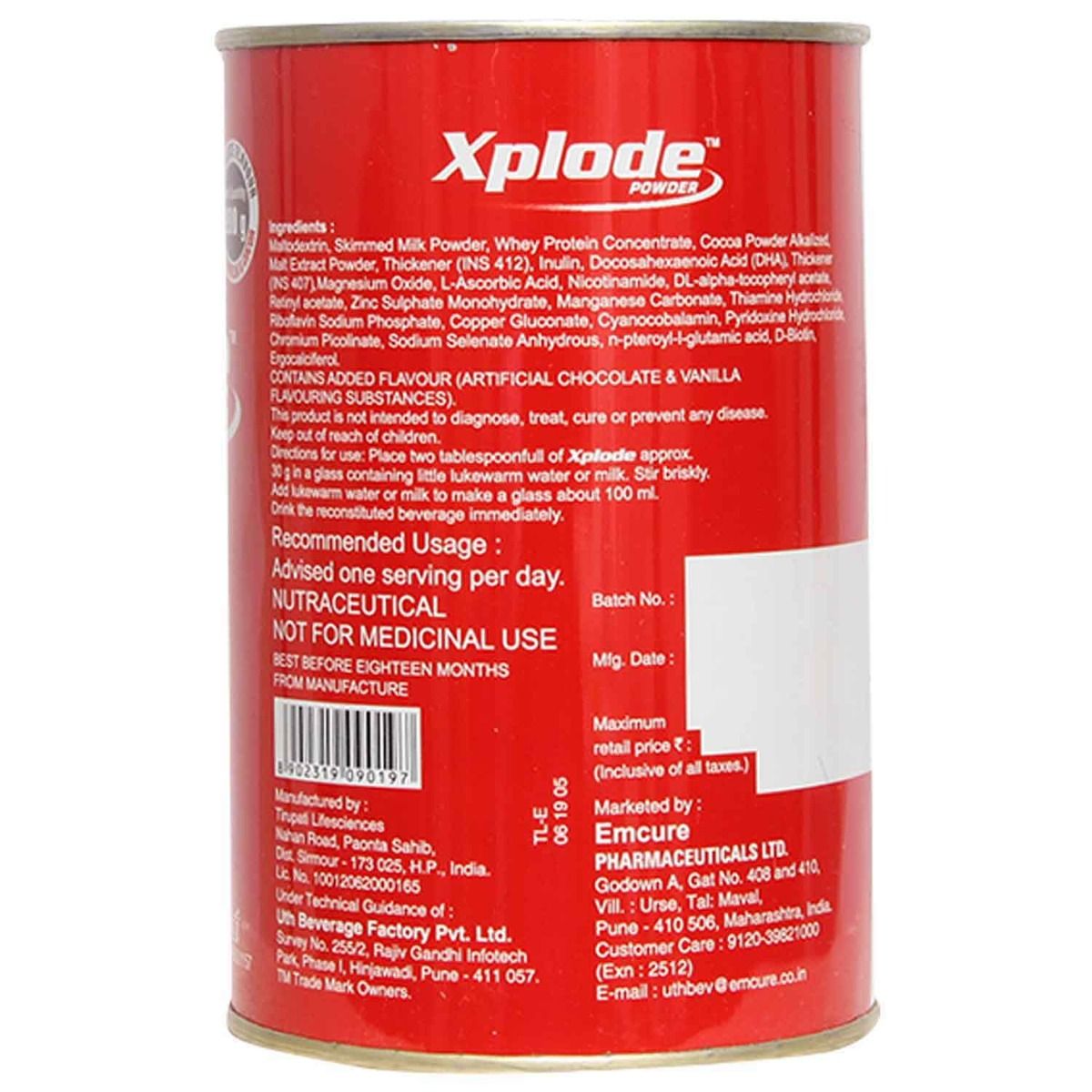 Xplode Powder 200 gm Price, Uses, Side Effects, Composition - Apollo ...