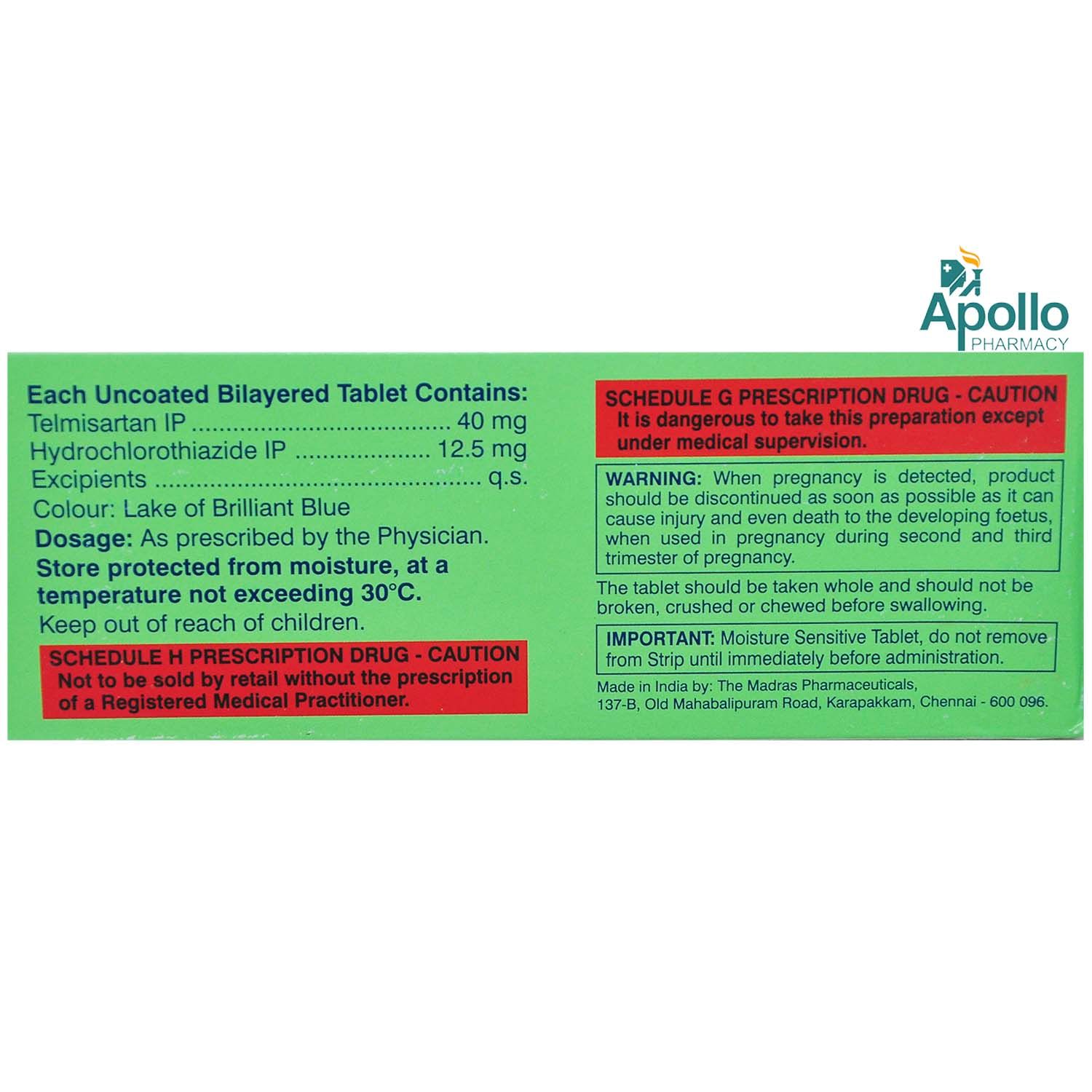 Xstan H Tablet 15's Price, Uses, Side Effects, Composition - Apollo ...