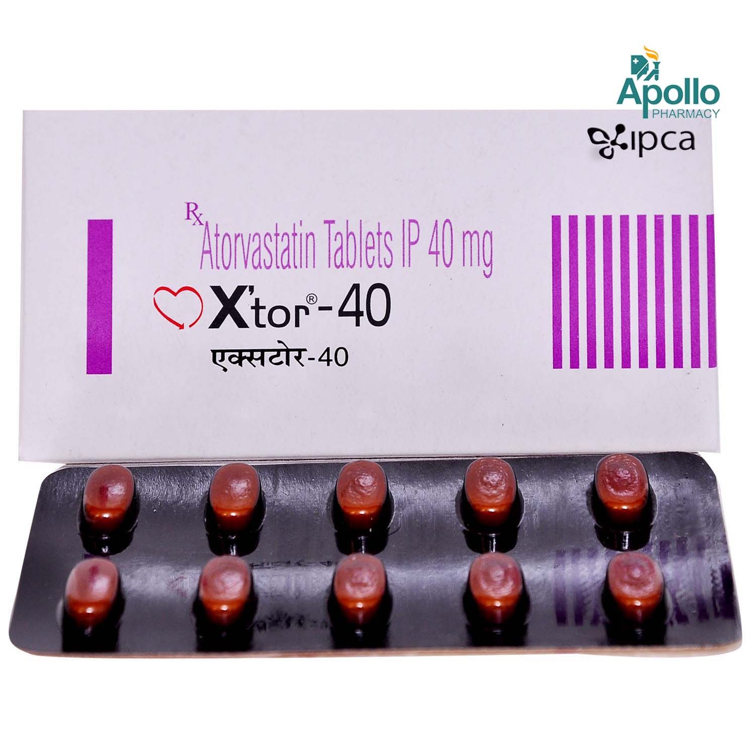 Xtor 40 Tablet 10's Price, Uses, Side Effects, Composition - Apollo ...