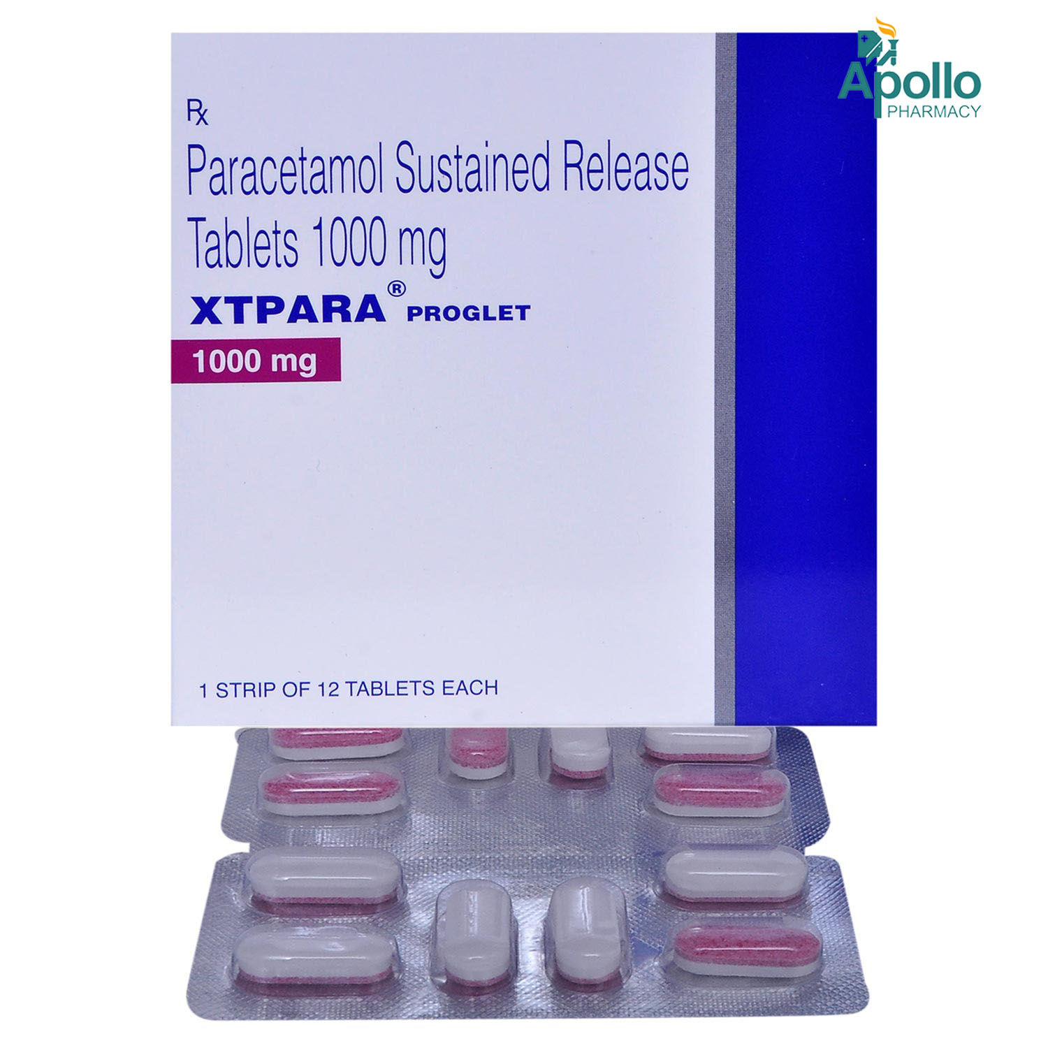 Xtpara Proglet 1000 Tablet 12's Price, Uses, Side Effects, Composition ...