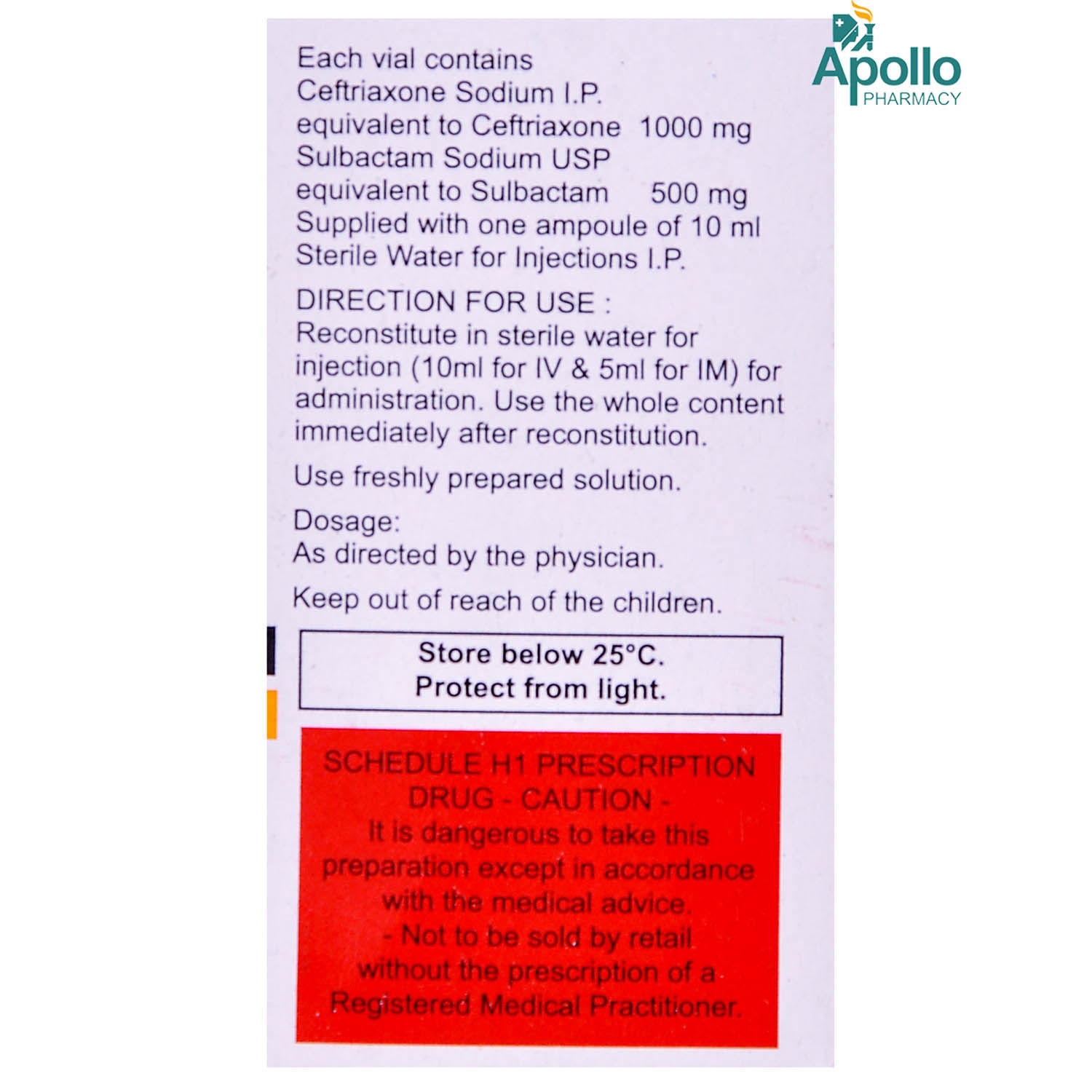 XTUM INJECTION 1.5GM Price, Uses, Side Effects, Composition - Apollo ...