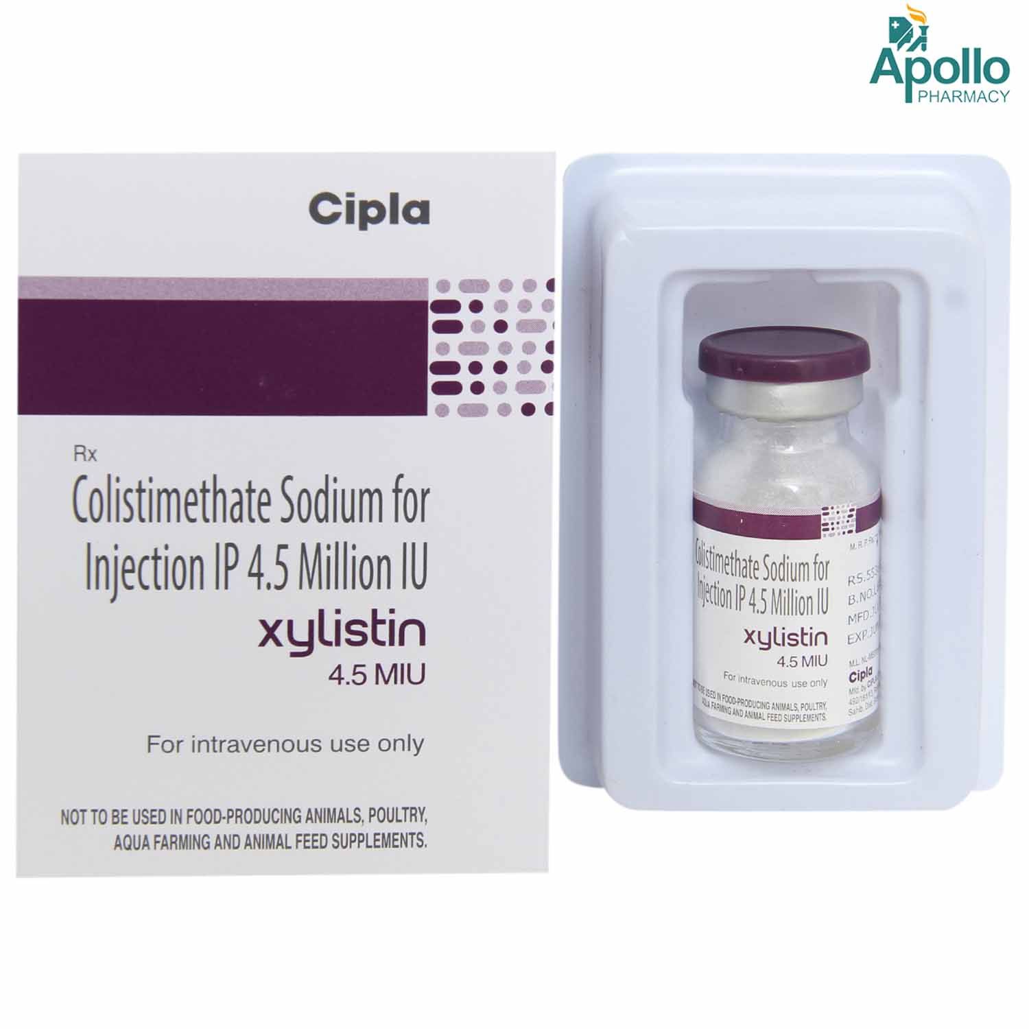 XYLISTIN 4.5MIU INJECTION Price, Uses, Side Effects, Composition ...