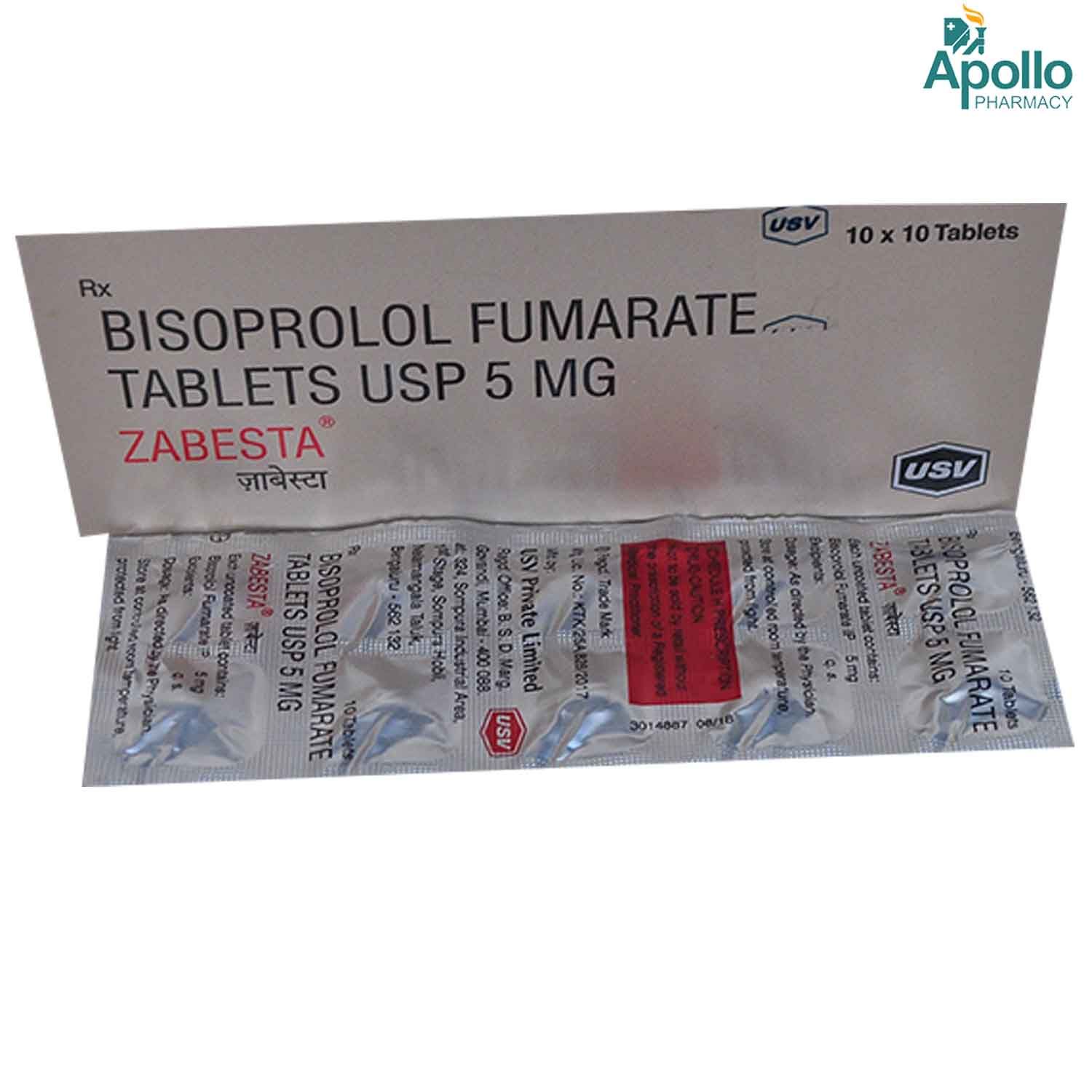 Zabesta 5 mg Tablet 10's Price, Uses, Side Effects, Composition ...