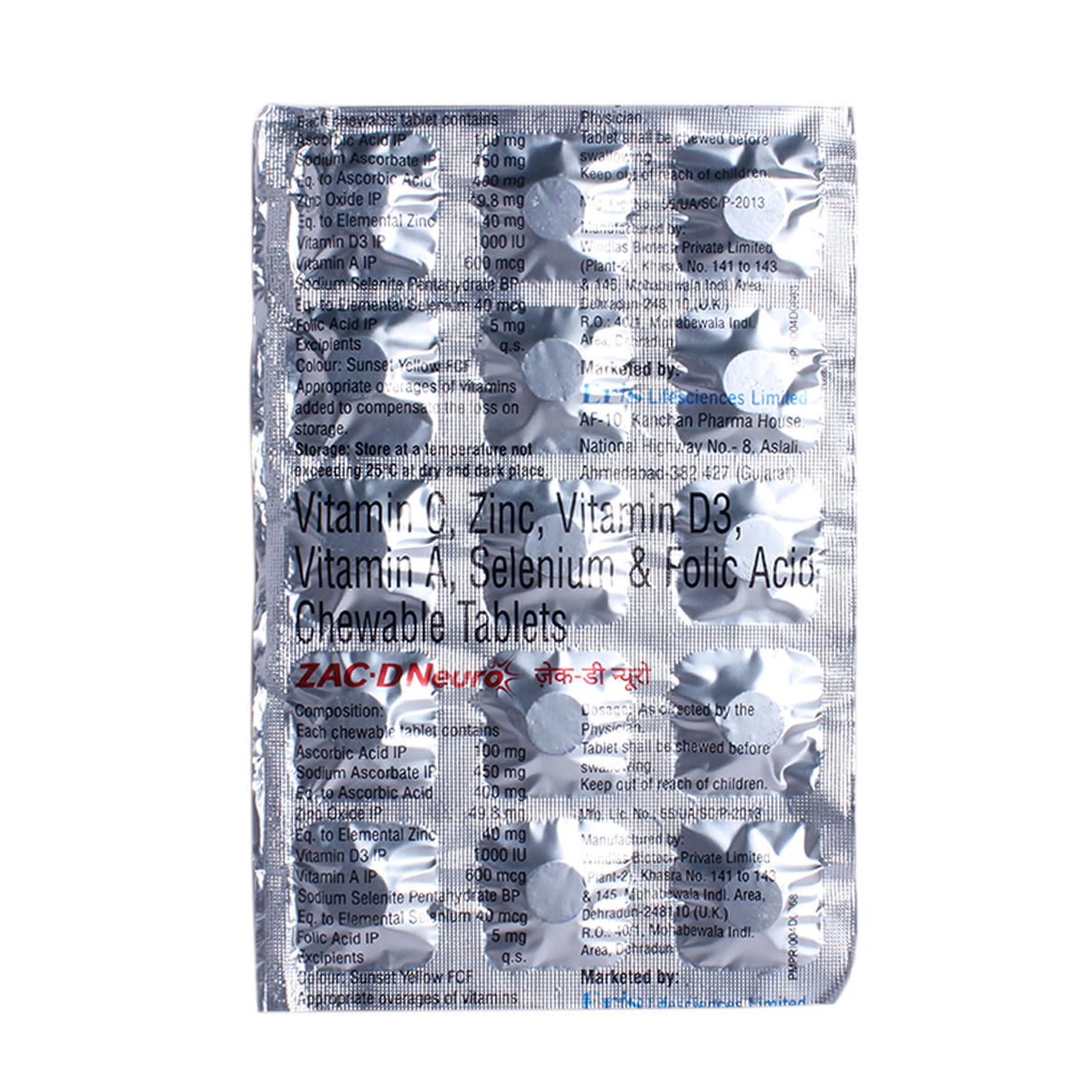 Zac-D Neuro Chewable Tablet 15's Price, Uses, Side Effects, Composition ...