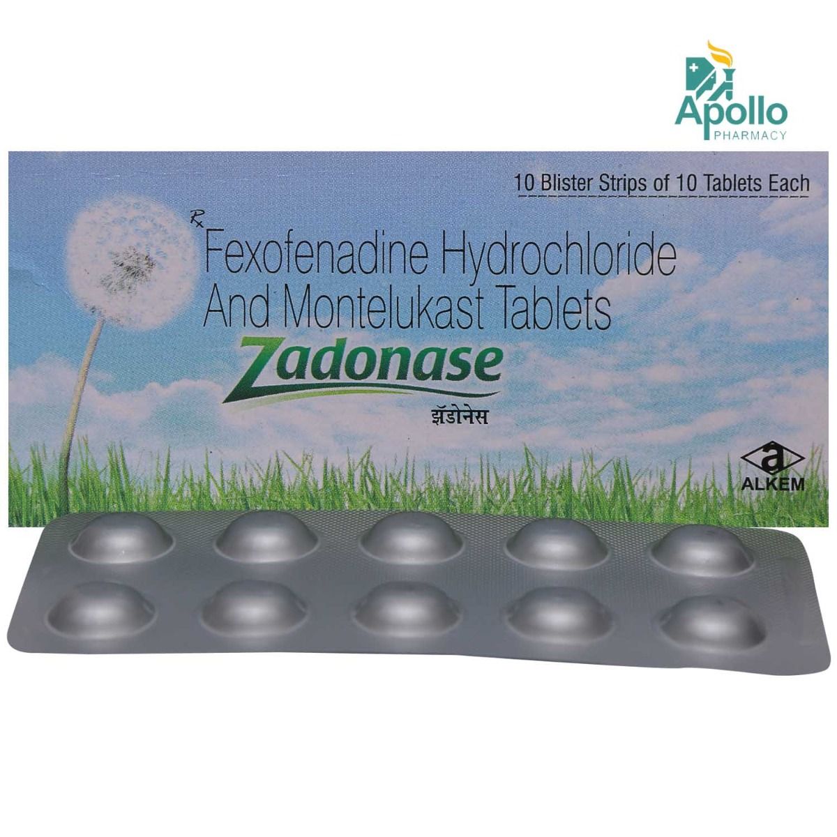 Zadonase Tablet 10's Price, Uses, Side Effects, Composition - Apollo ...