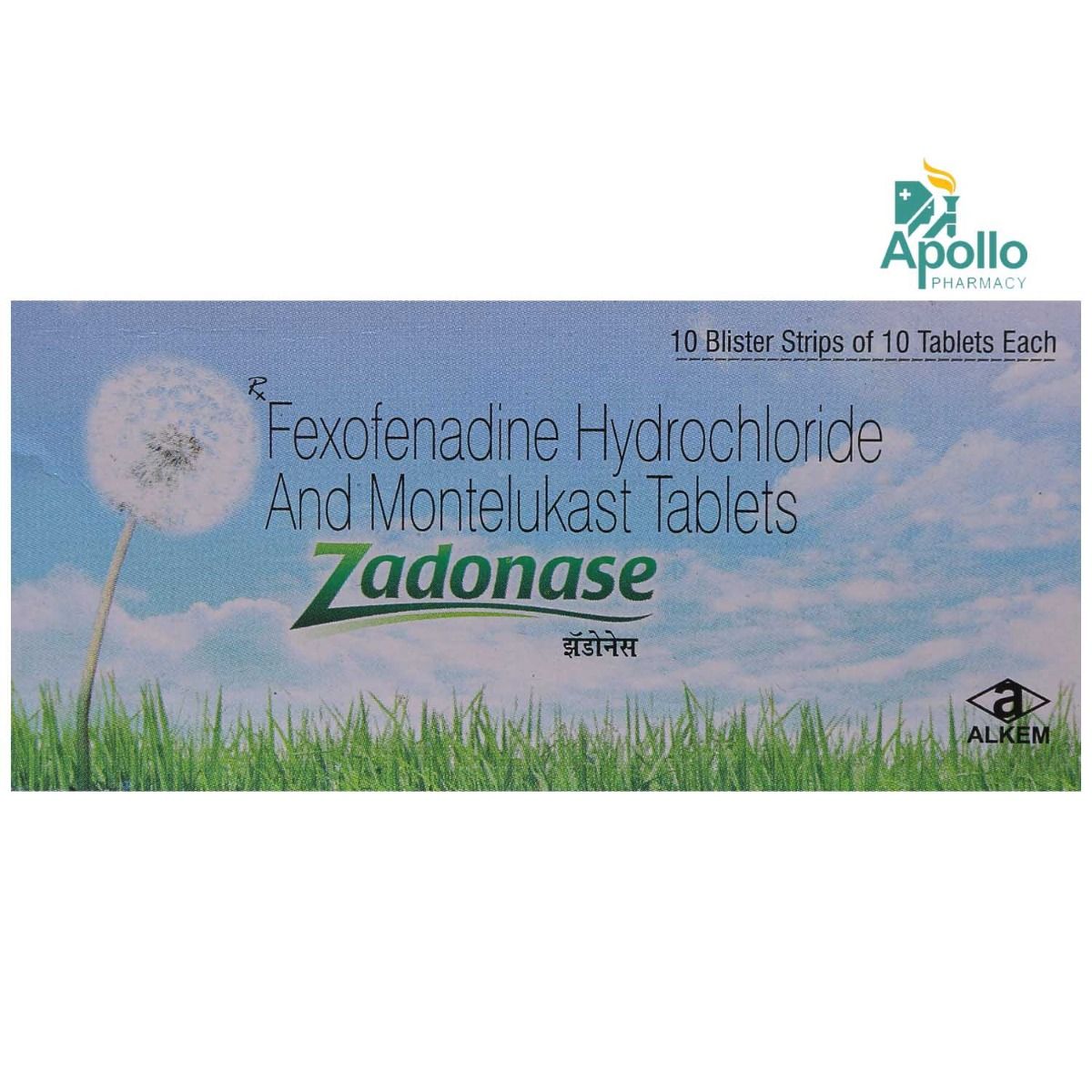 Zadonase Tablet 10's Price, Uses, Side Effects, Composition - Apollo ...