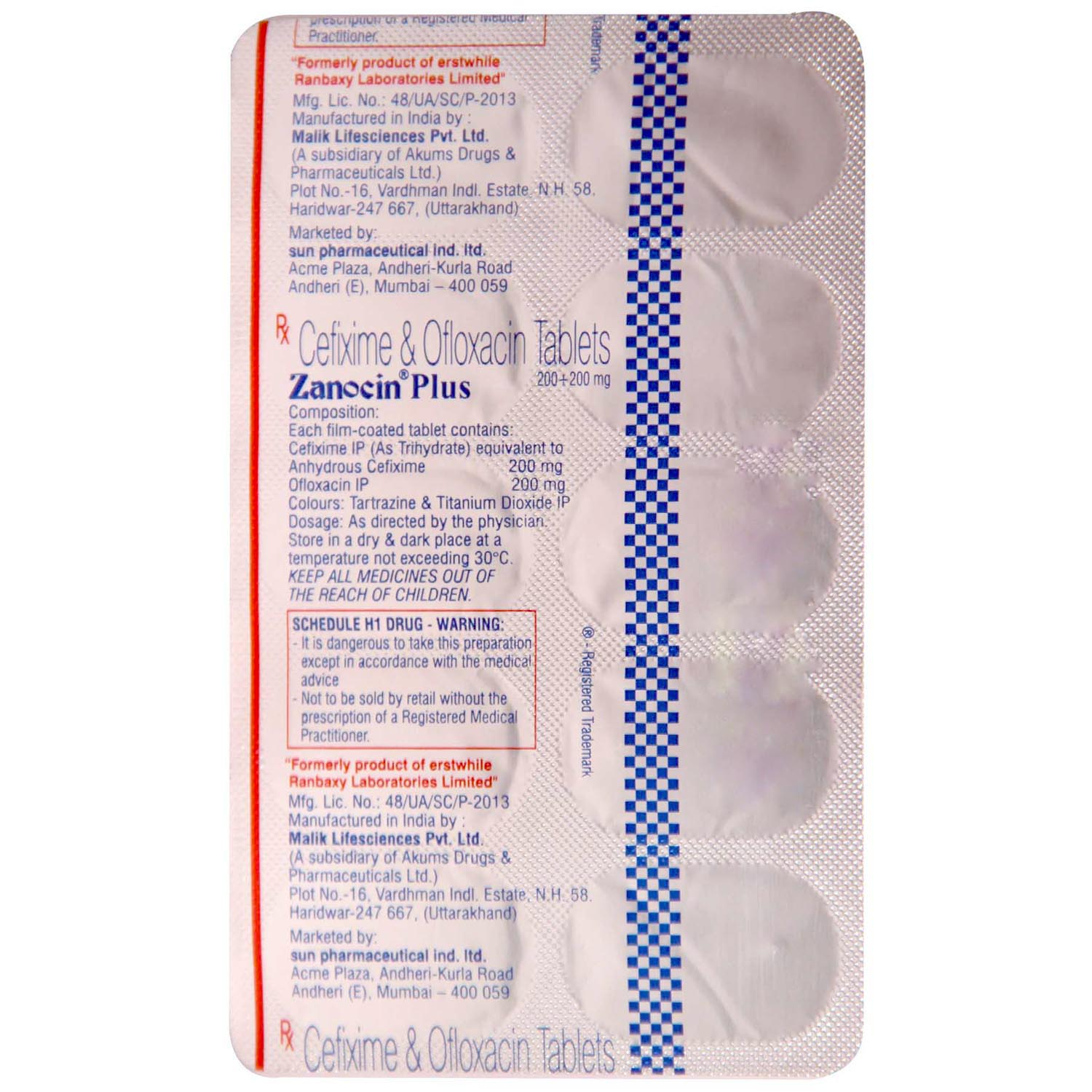 Zanocin Plus Tablet 10's Price, Uses, Side Effects, Composition ...