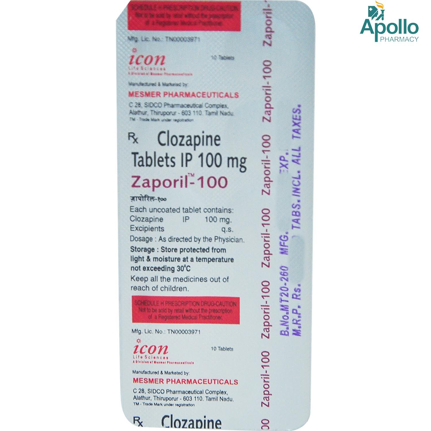 ZAPORIL 100MG TABLET Price, Uses, Side Effects, Composition - Apollo ...