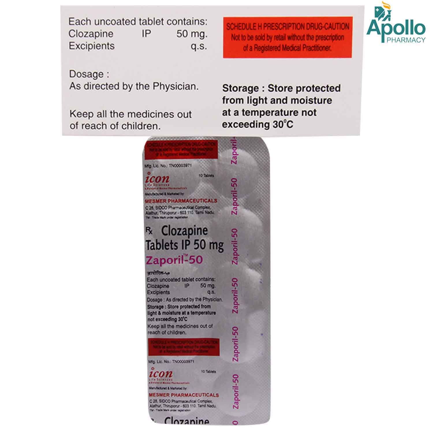 ZAPORIL 50MG TABLET Price, Uses, Side Effects, Composition - Apollo ...