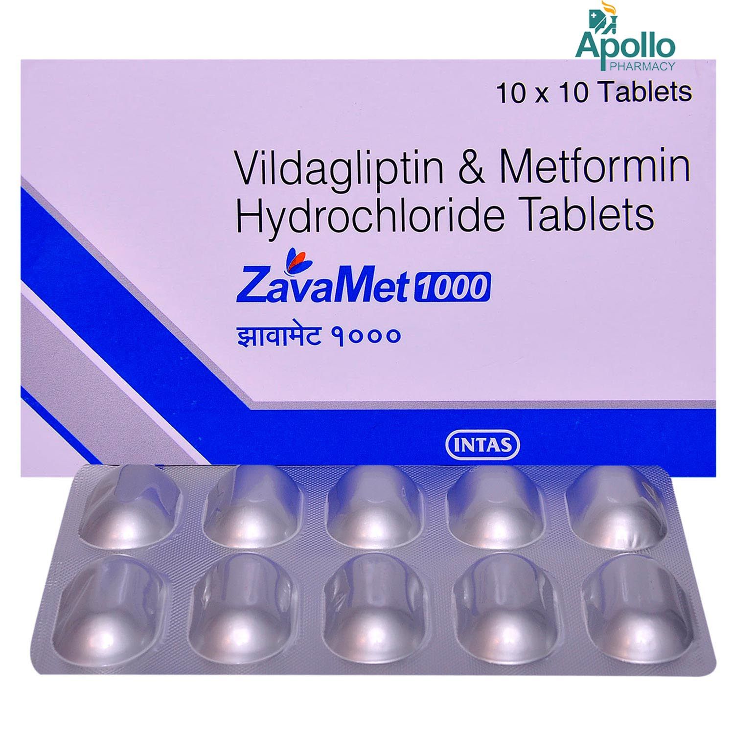Zavamet 1000 Tablet 10's Price, Uses, Side Effects, Composition ...