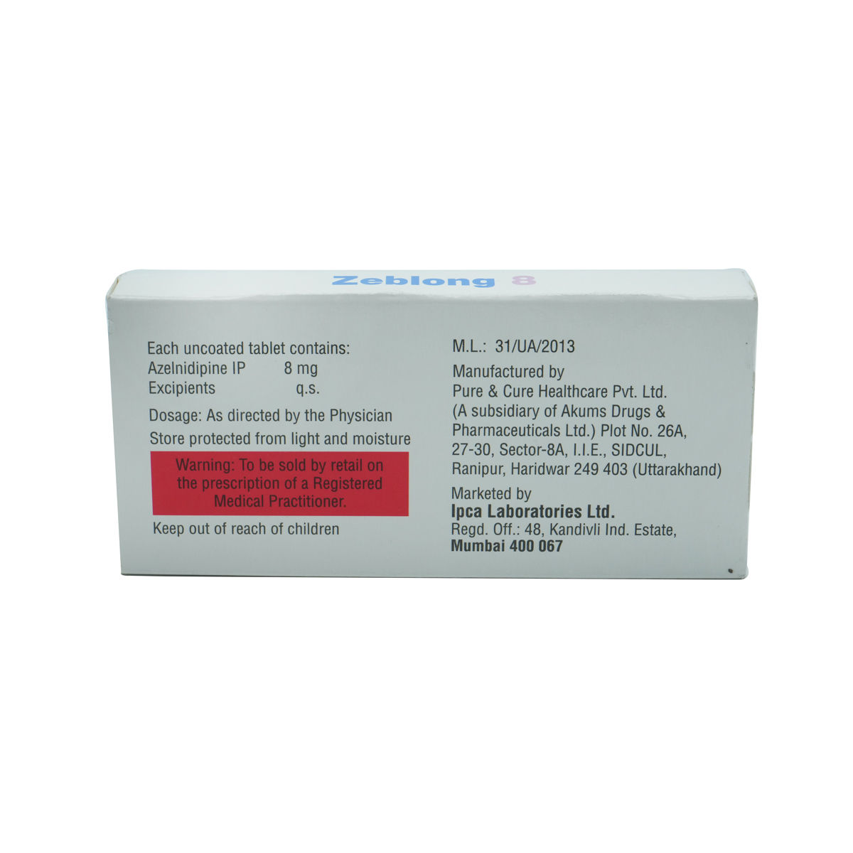 Zeblong 8 Tablet 10's Price, Uses, Side Effects, Composition - Apollo ...