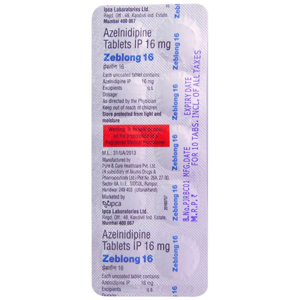 Zeblong 16 Tablet 10's Price, Uses, Side Effects, Composition - Apollo ...