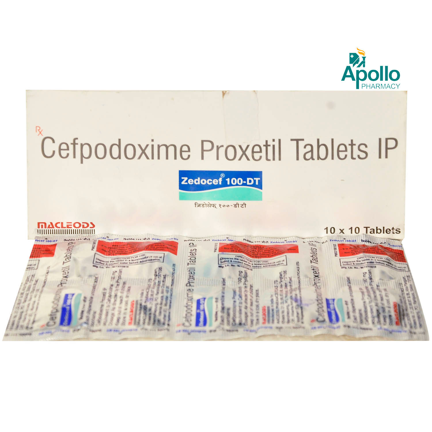 Zedocef Dt 100 mg Tablet 10's Price, Uses, Side Effects, Composition ...