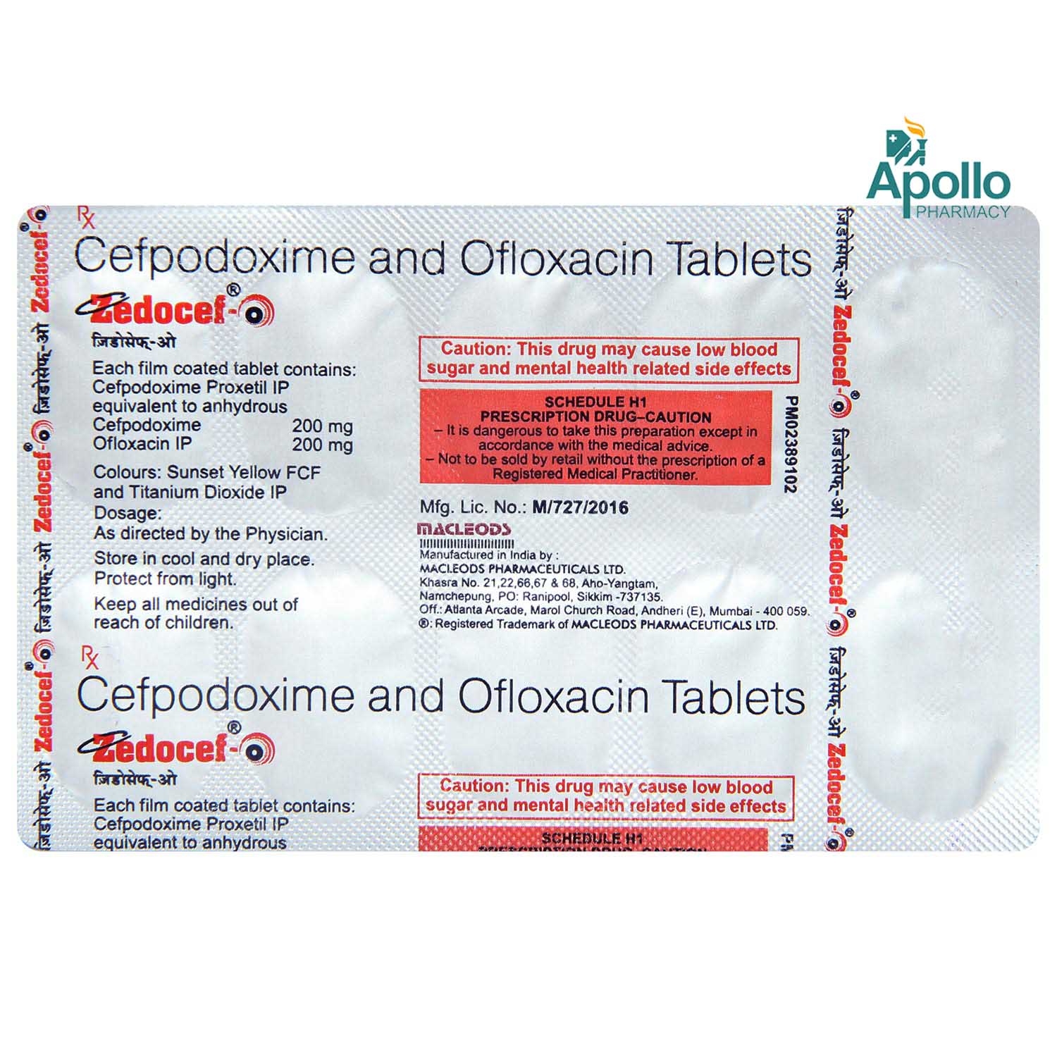 Zedocef O 200 Tablet 10's Price, Uses, Side Effects, Composition ...