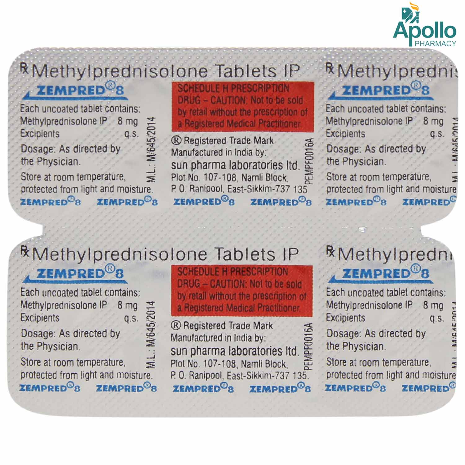 Zempred 8 Tablet 10's Price, Uses, Side Effects, Composition - Apollo ...