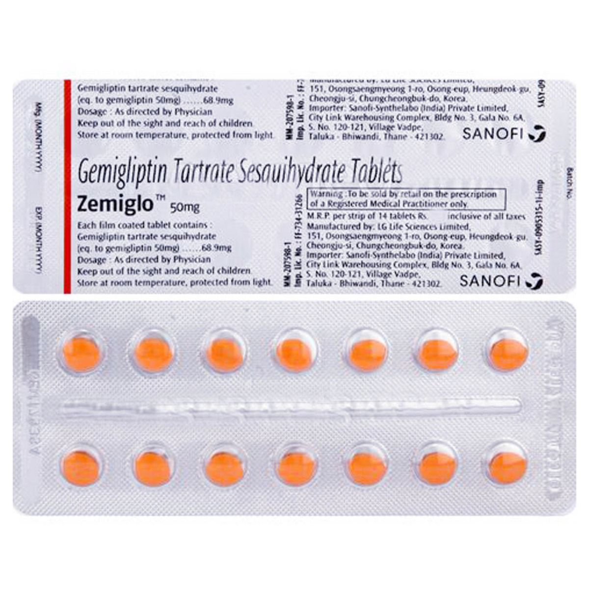Zemiglo 50mg Tablet 14's Price, Uses, Side Effects, Composition ...