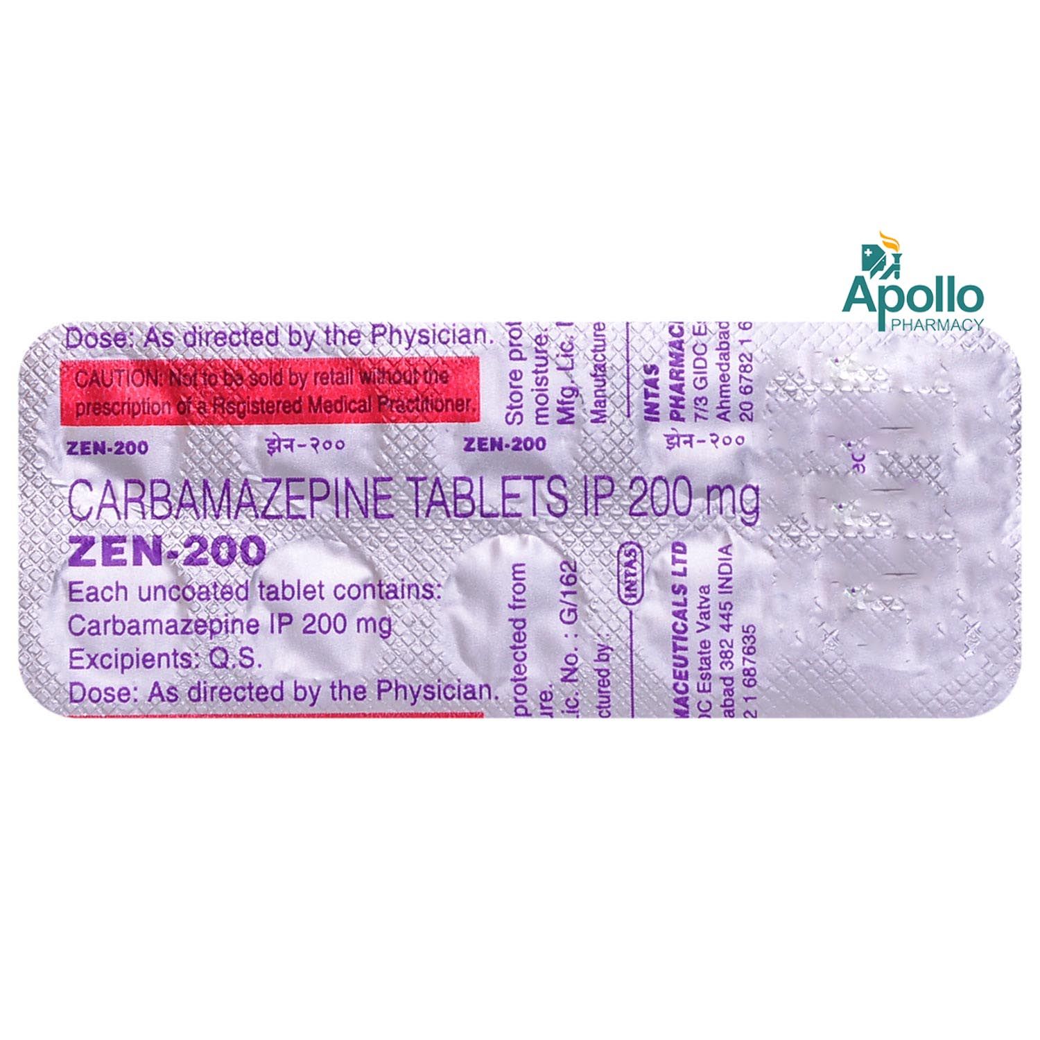 ZEN 200MG TABLET Price, Uses, Side Effects, Composition - Apollo Pharmacy
