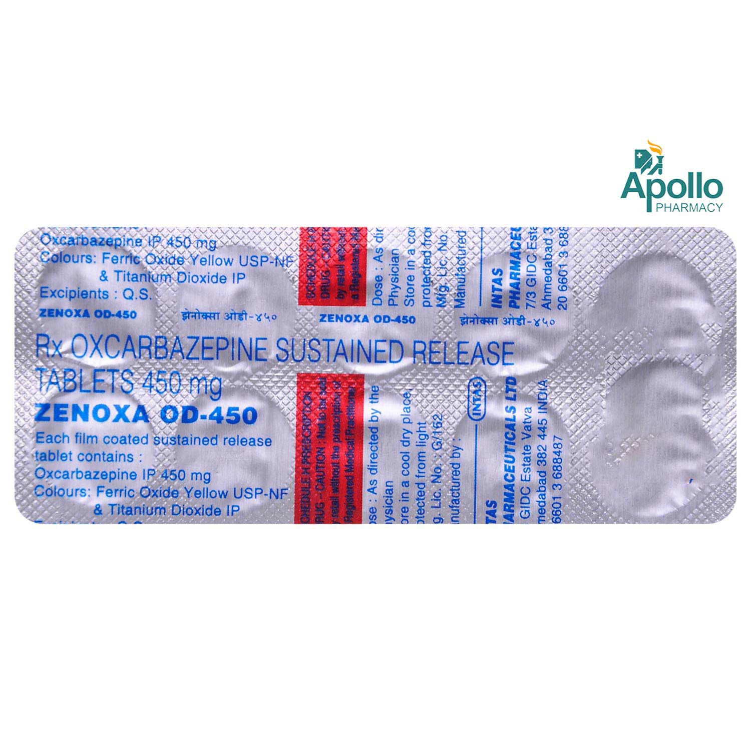 Zenoxa OD-450 Tablet 10's Price, Uses, Side Effects, Composition ...