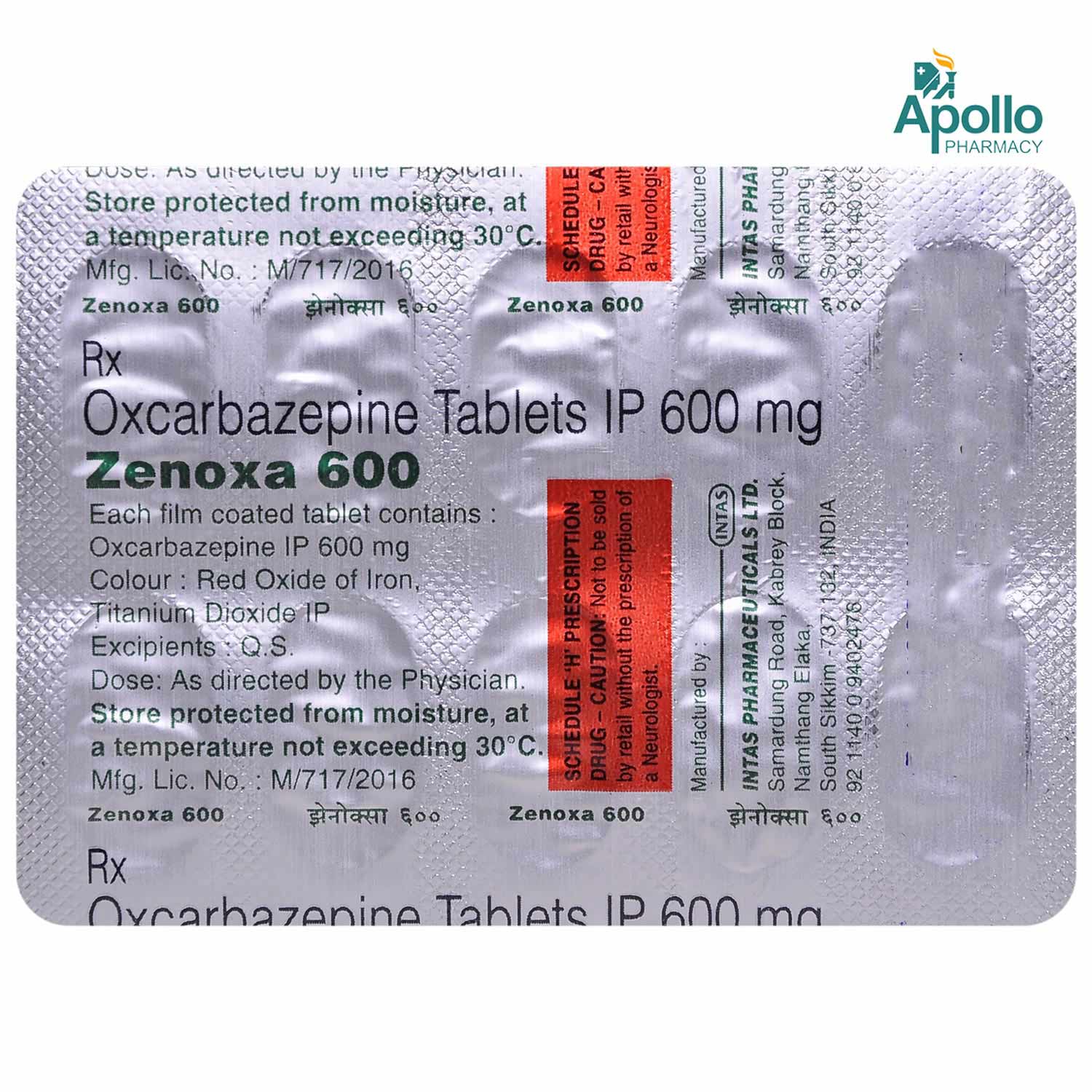 Zenoxa 600 Tablet 10's Price, Uses, Side Effects, Composition - Apollo ...