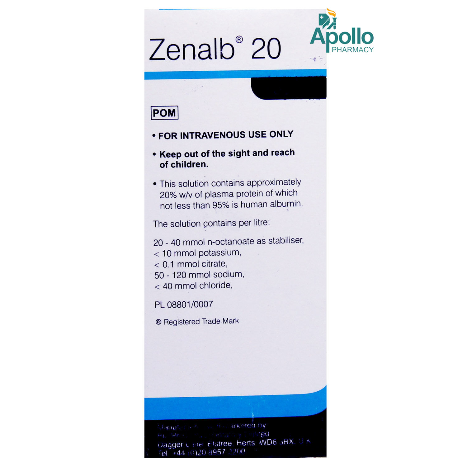 ZENALB 20% 100 ML INJECTION Price, Uses, Side Effects, Composition ...