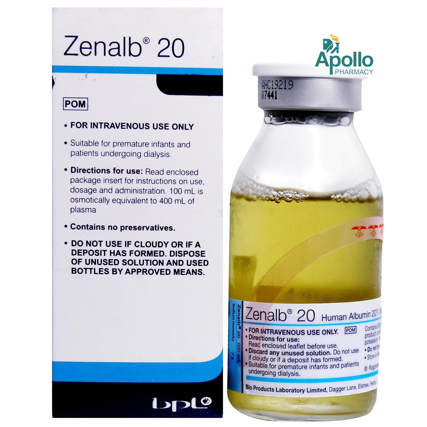 ZENALB 20% 100 ML INJECTION Price, Uses, Side Effects, Composition ...